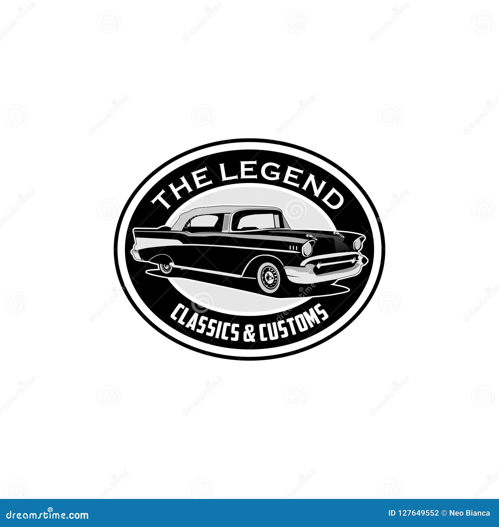 The Legend Classic Car and Custom Logo Vector Stock Vector ...