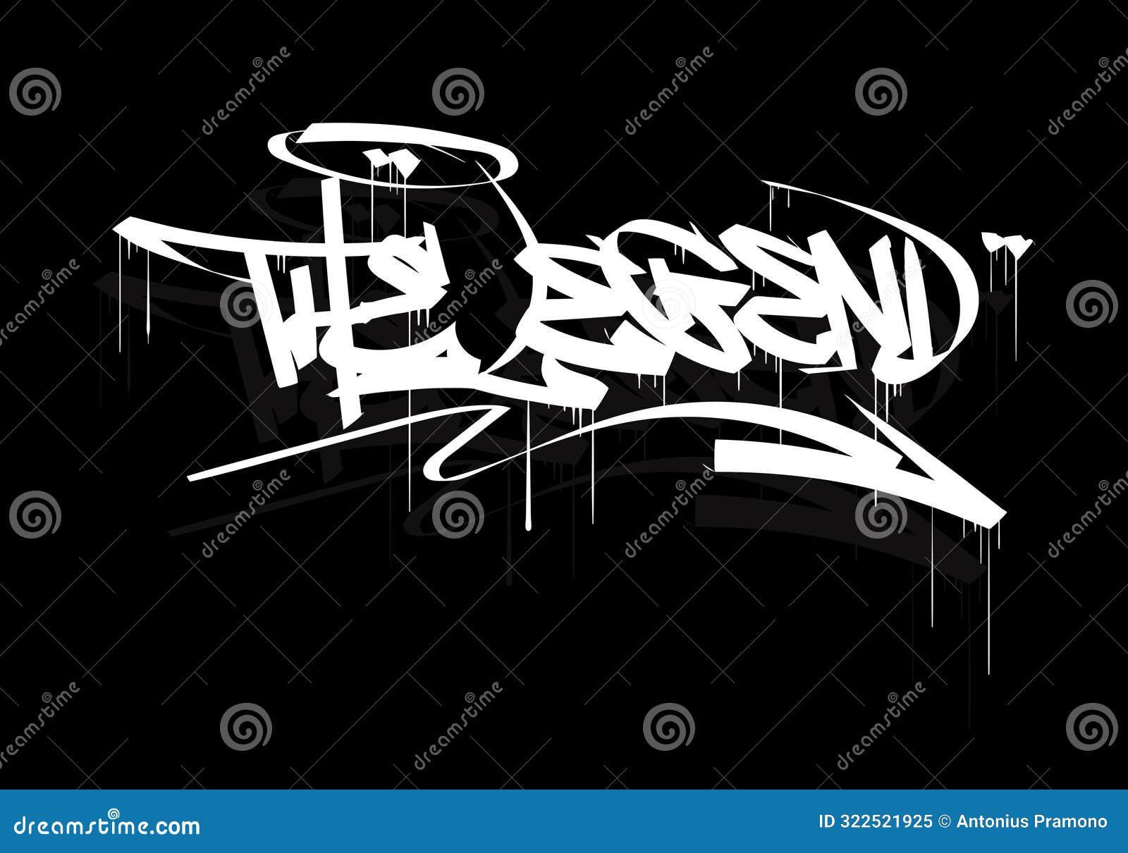 The LEGEND Graffiti Tag Style Design Stock Vector - Illustration of ...
