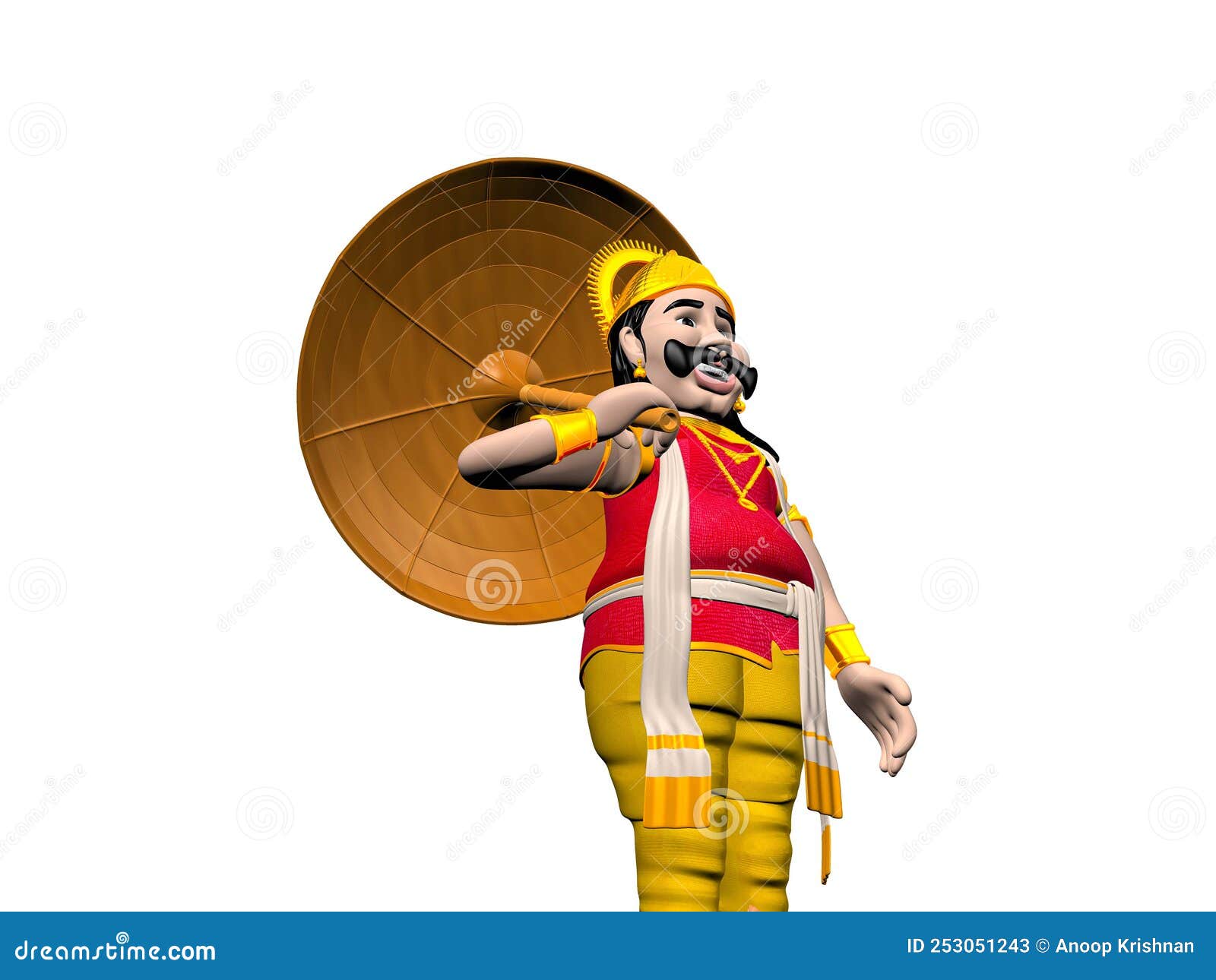King Mahabali stock illustration. Illustration of india - 253051243