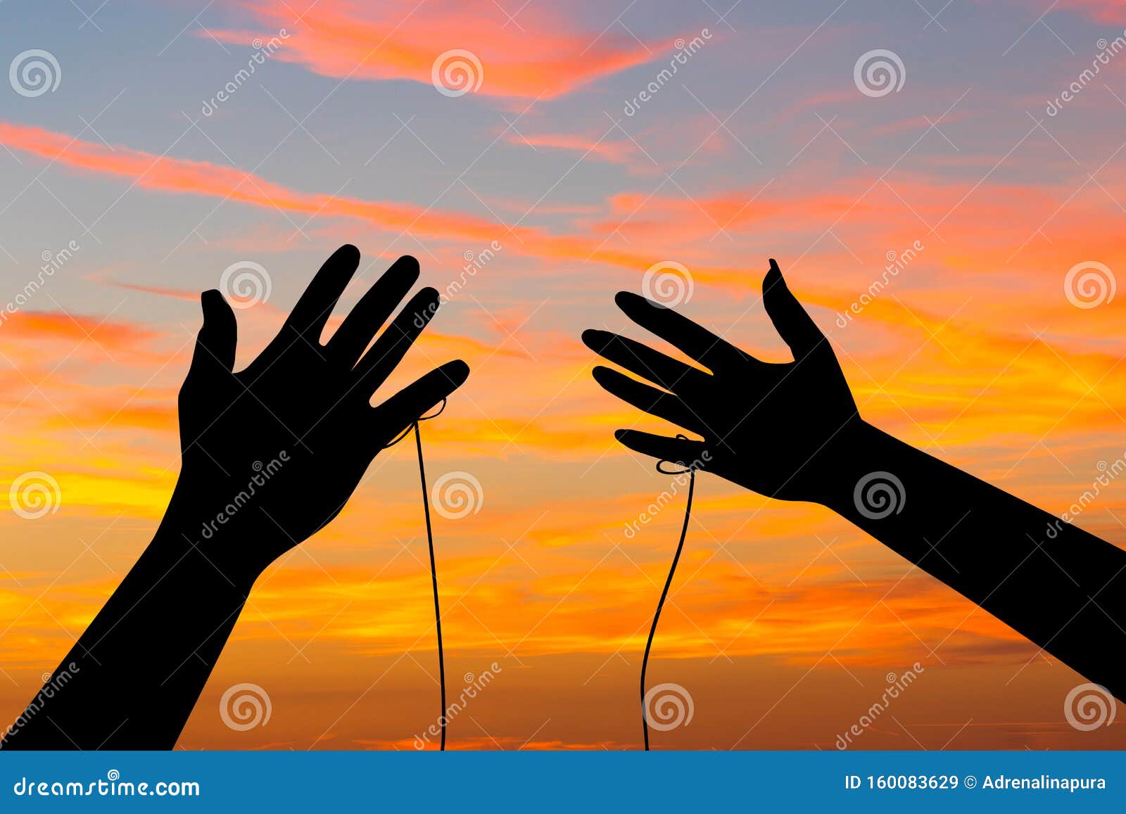 The Legend of the Red Thread Stock Illustration - Illustration of ...