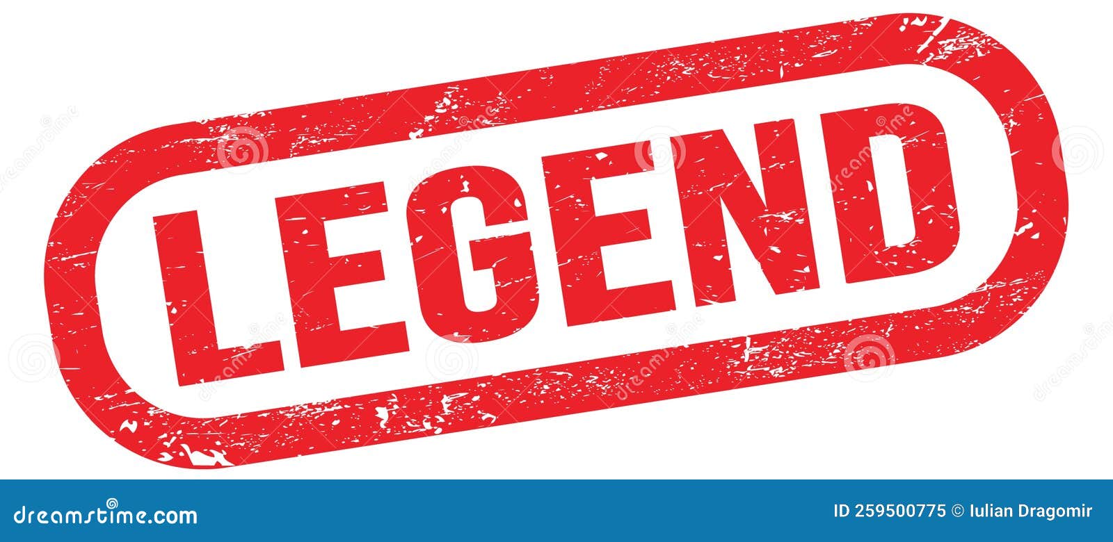 LEGEND, Text on Red Rectangle Stamp Sign Stock Illustration ...