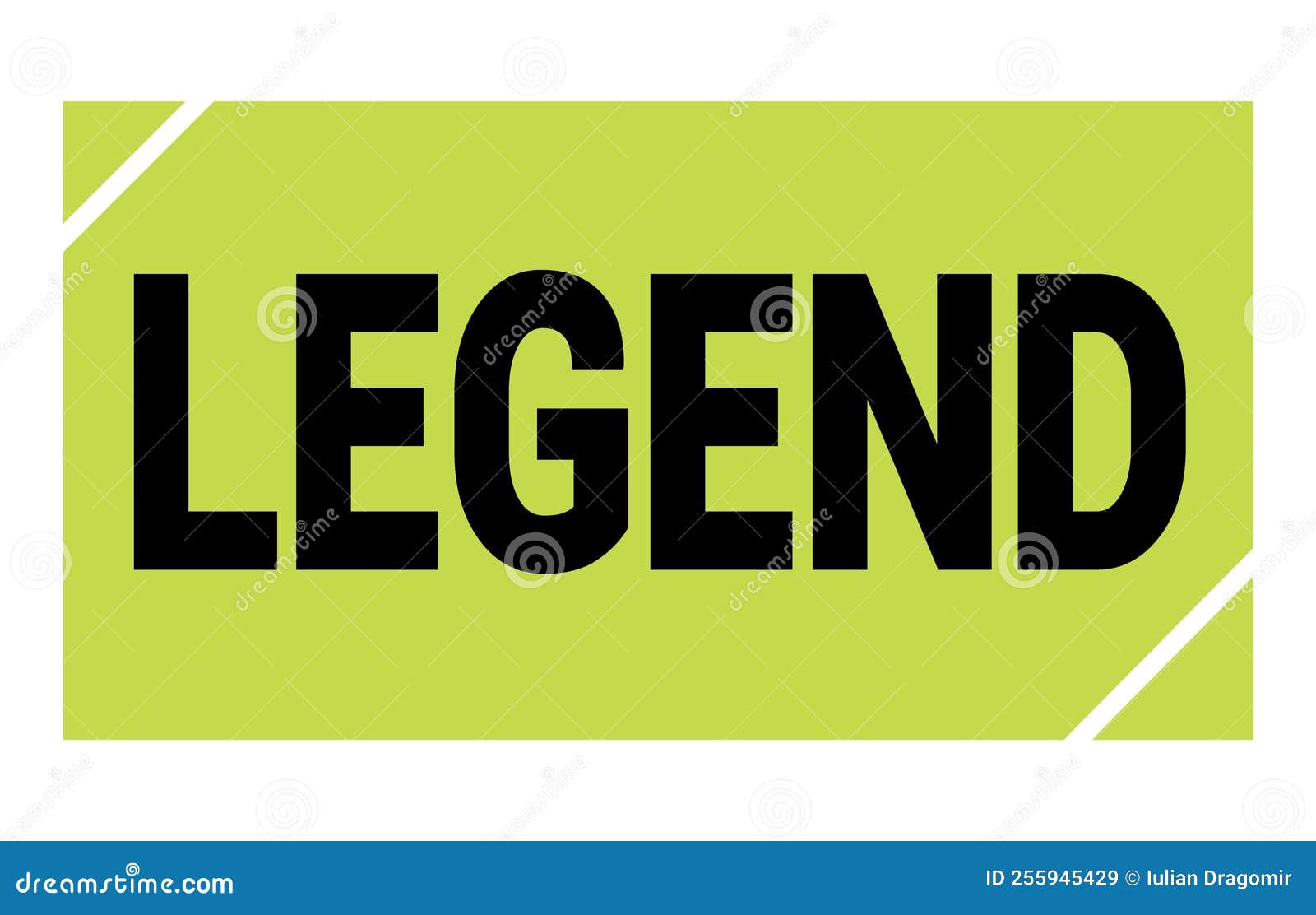 LEGEND Text Written on Green-black Stamp Sign Stock Illustration ...
