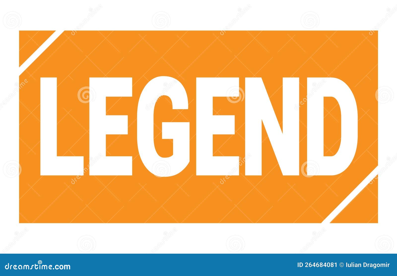 LEGEND Text Written on Orange Stamp Sign Stock Illustration ...