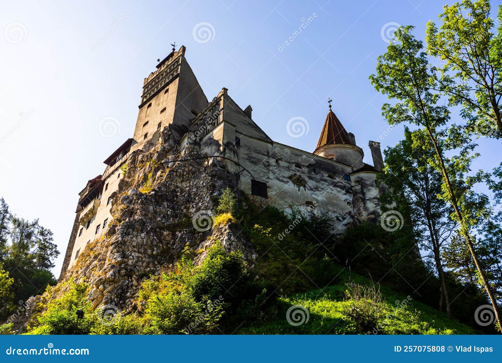 Legendary Bran Castle - Dracula Castle of Transylvania Stock Photo ...