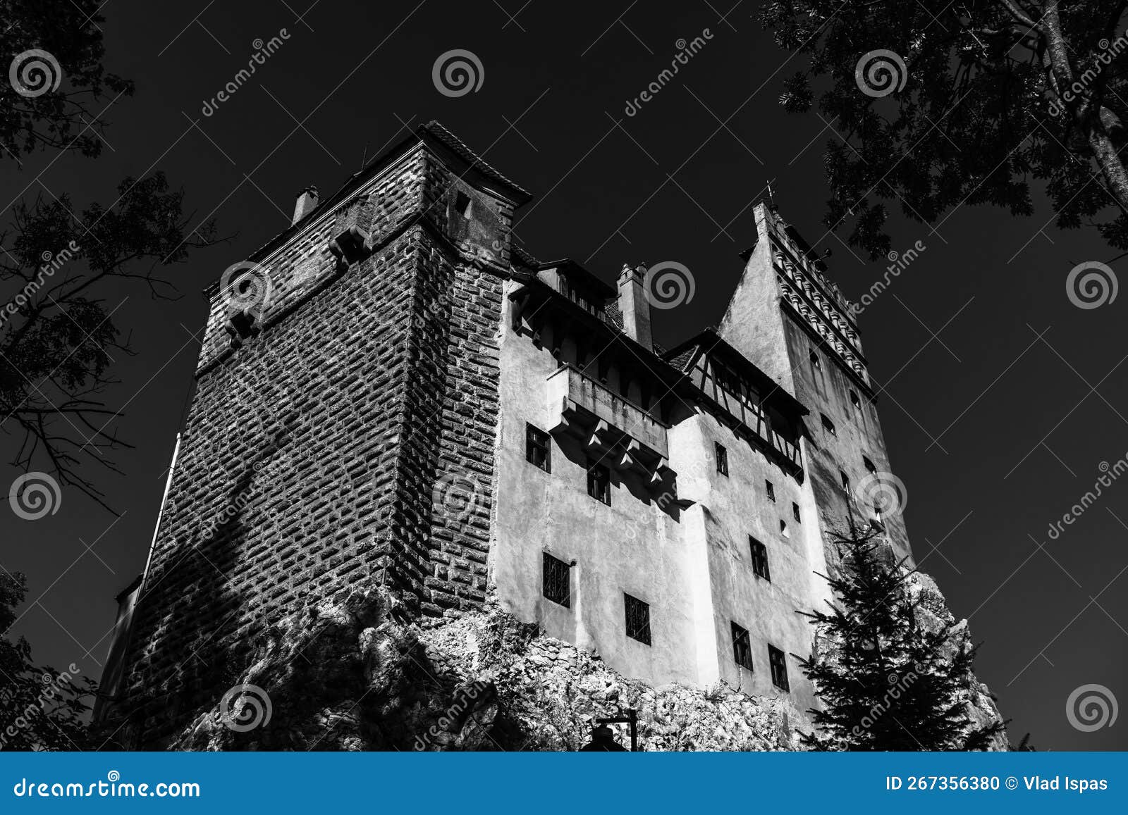 Legendary Bran Castle - Dracula Castle of Transylvania Stock Photo ...