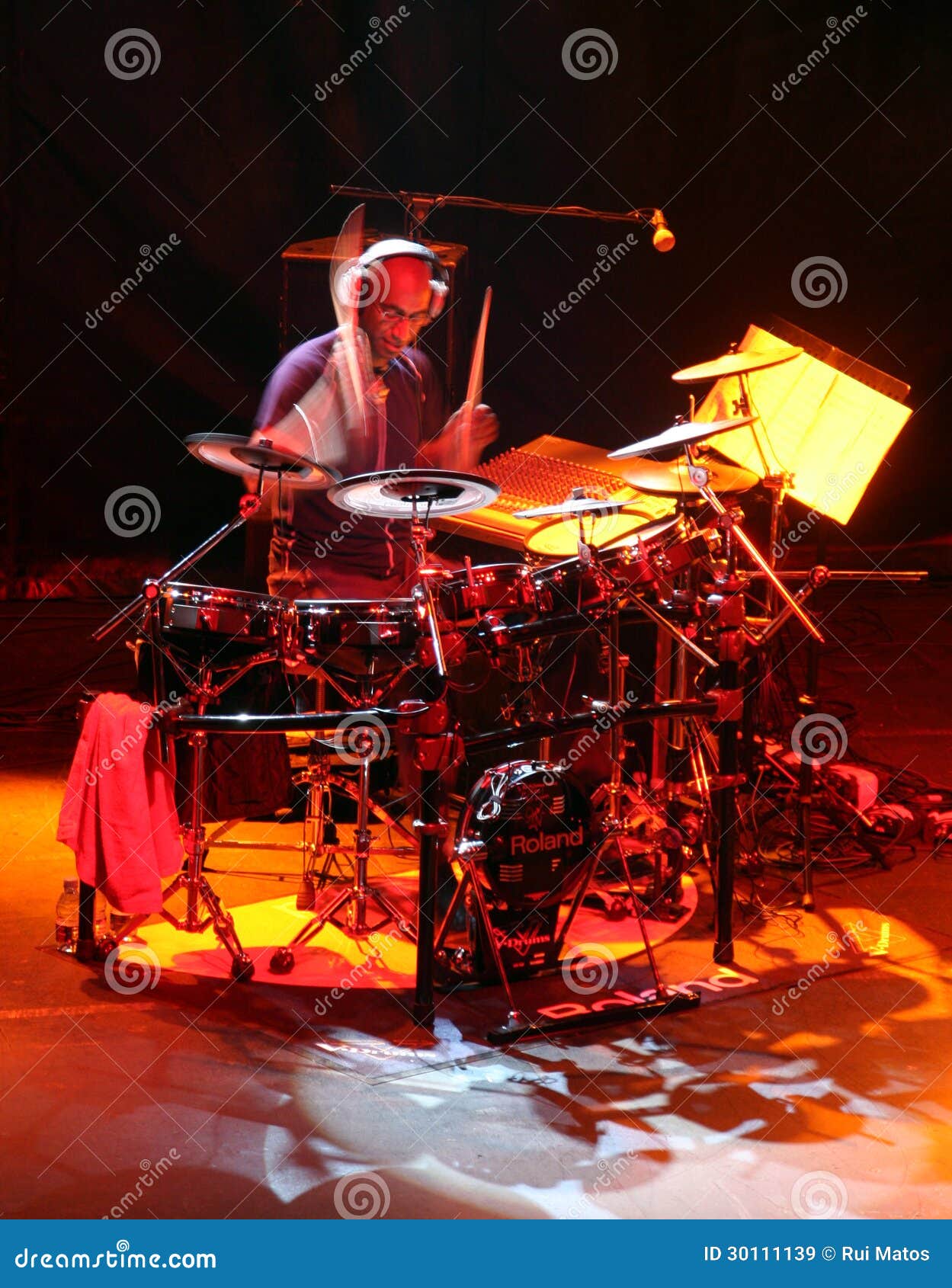 Drummer artist Omar Hakim editorial stock image. Image of concert ...