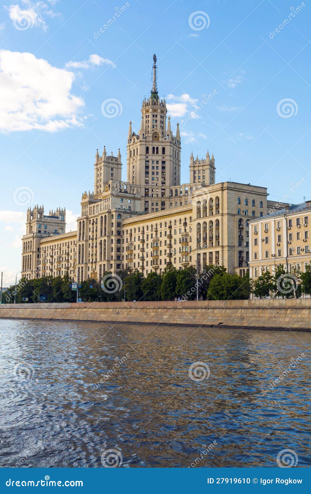 The Legendary Moscow Skyscrapers Stock Photo - Image of outdoors ...