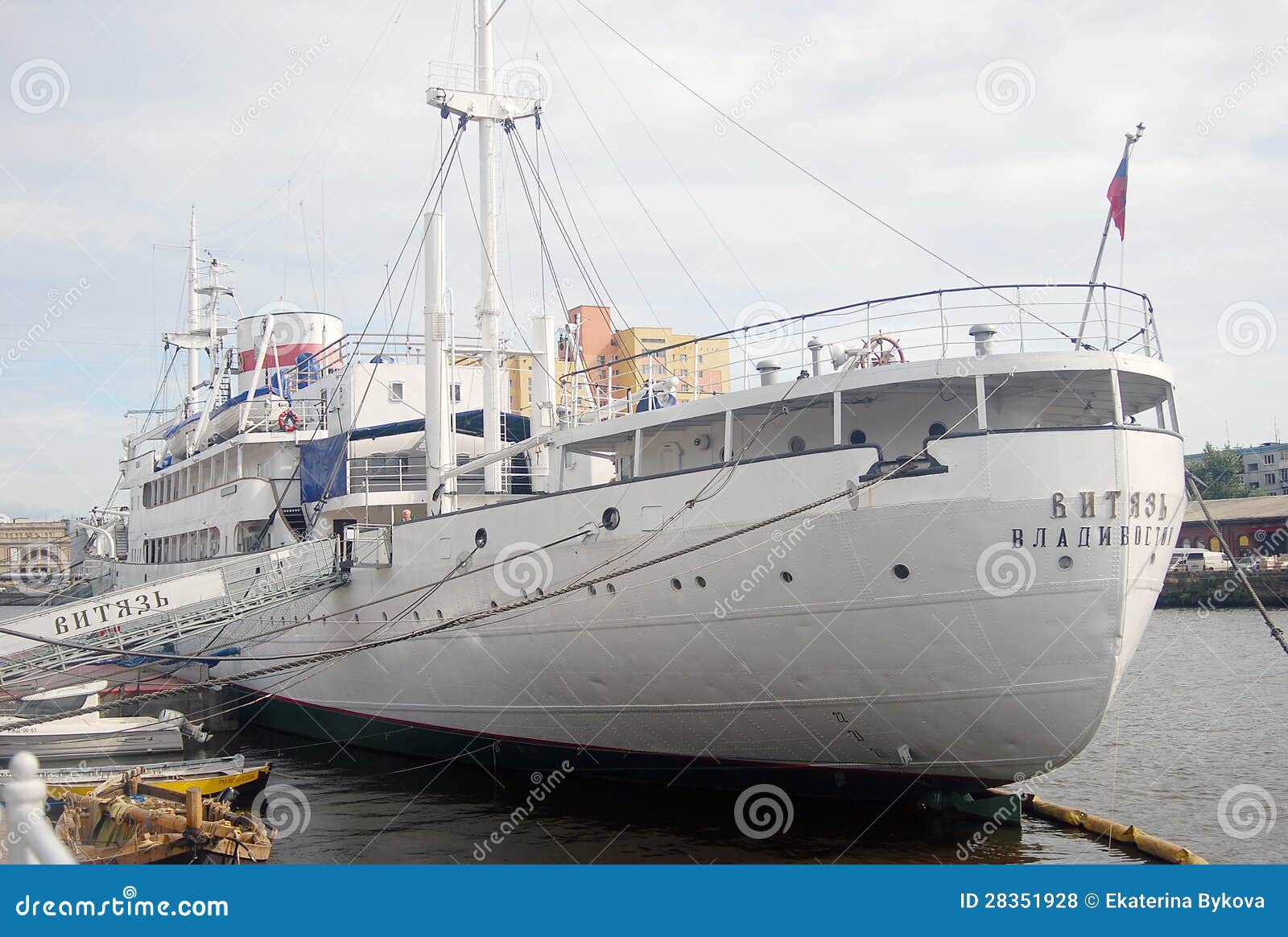 Legendary ship Vityaz. editorial stock photo. Image of houses - 28351928