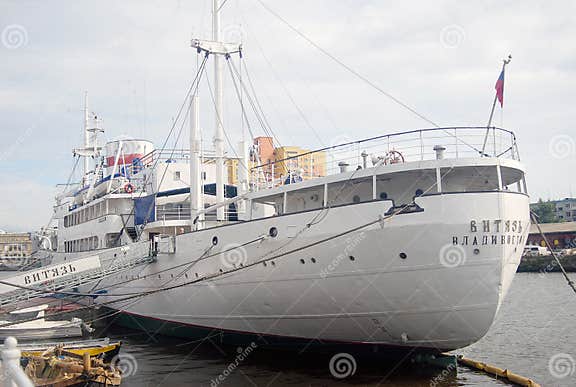 Legendary ship Vityaz. editorial stock photo. Image of houses - 28351928