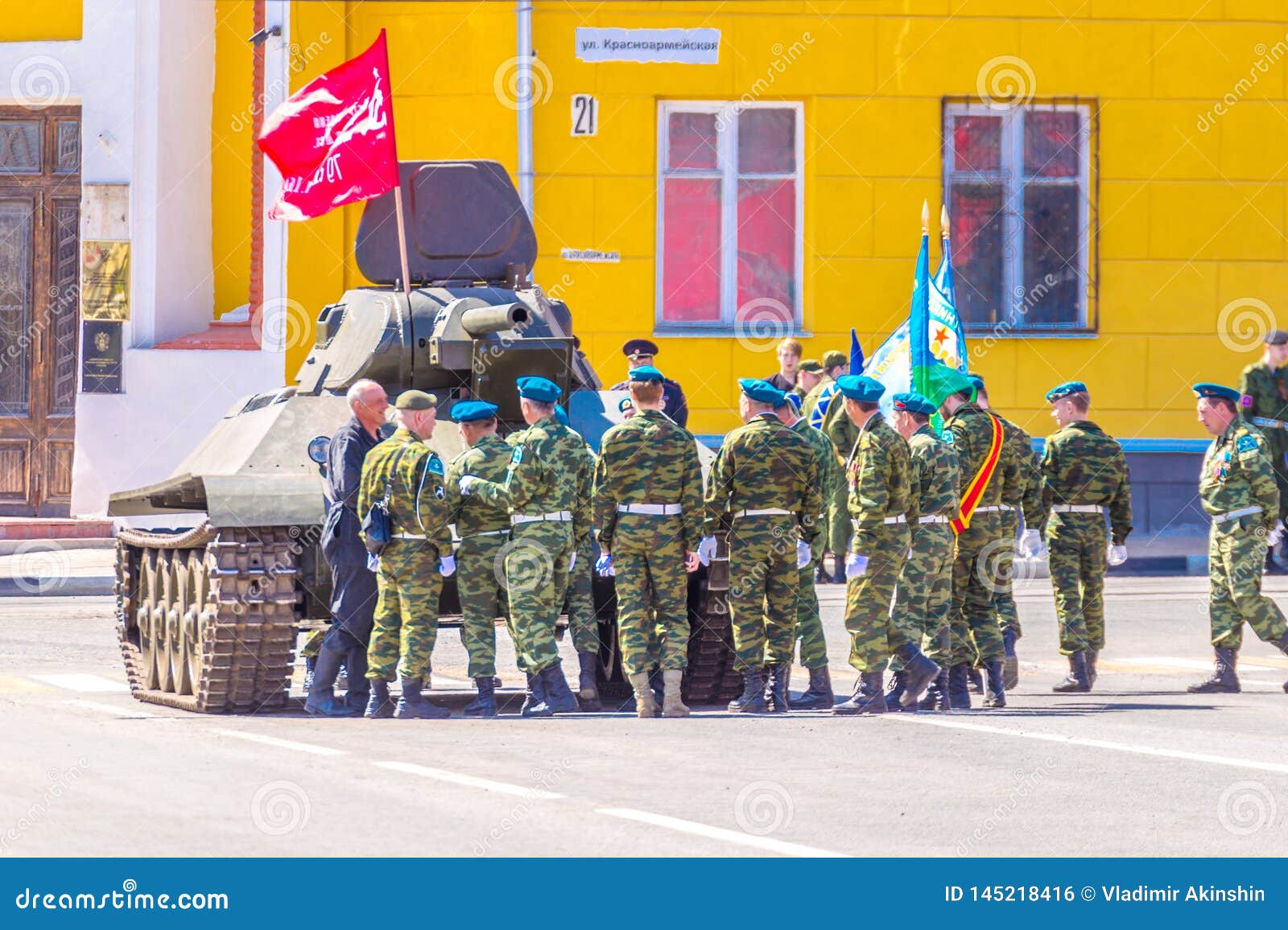 The Legendary Soviet Medium Tank T-34-85, a Version with a Big Gun in ...