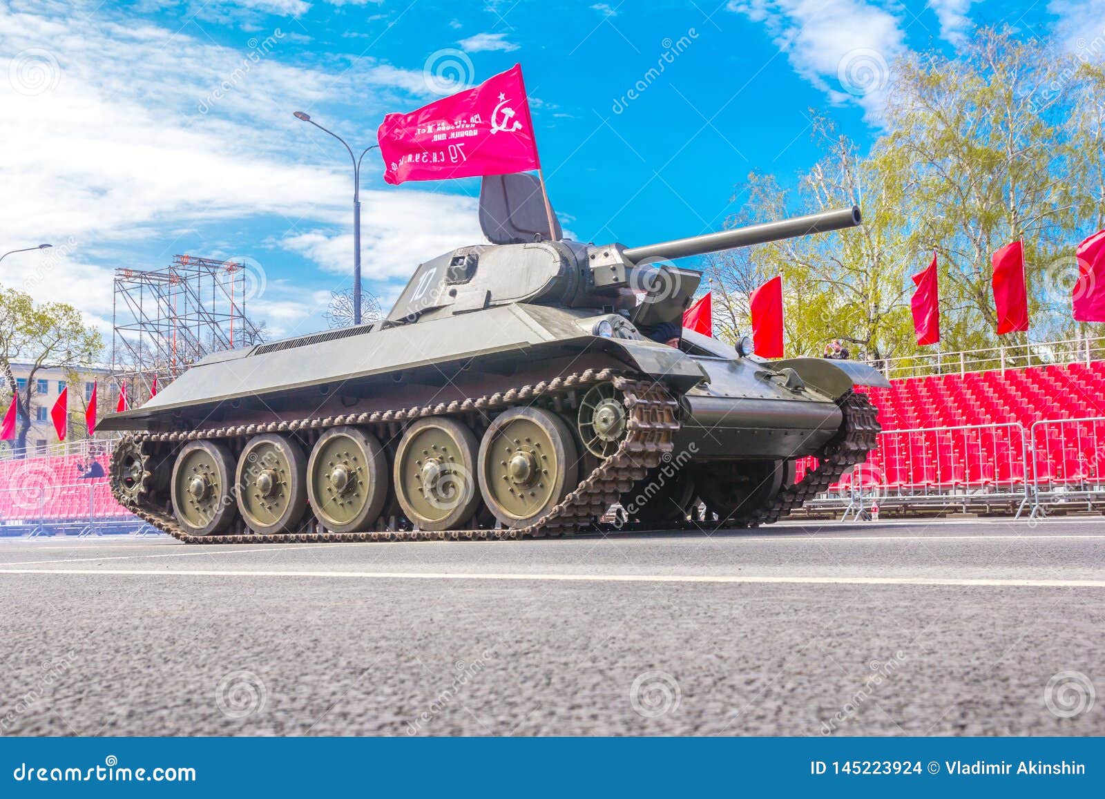 The Legendary Soviet Medium Tank T-34-85, a Version with a Big Gun in ...