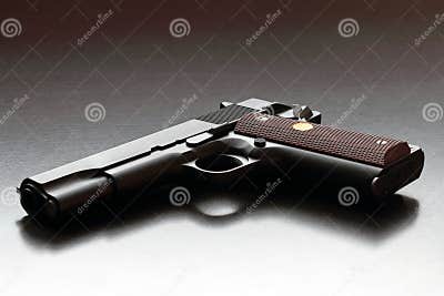Legendary US .45 Caliber Handgun. Stock Image - Image of handgun ...