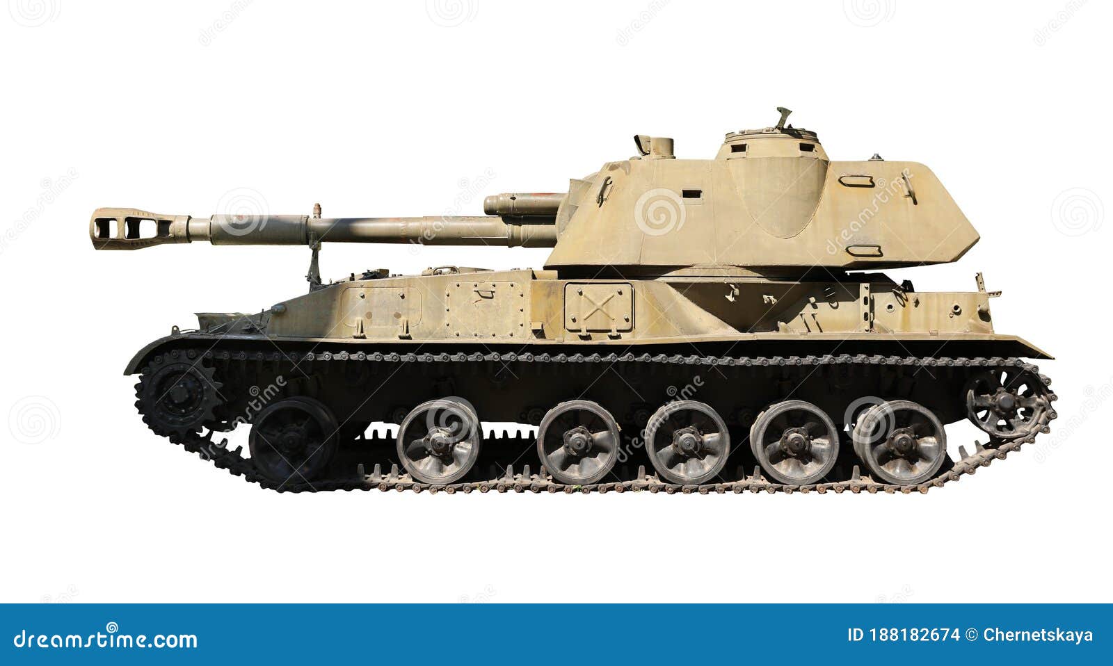 Legertank Geïsoleerd. Militaire Machines Stock Foto - Image of ...