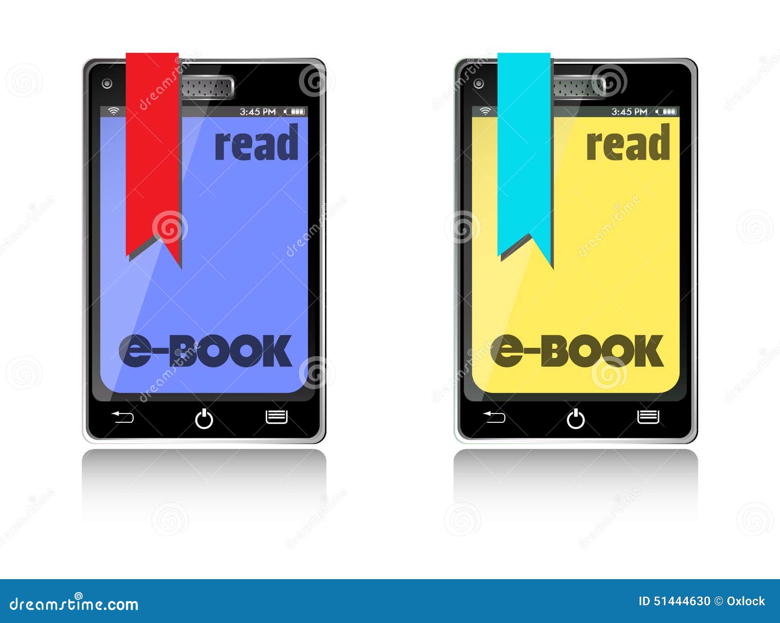 Legga i libri elettronici illustrazione vettoriale. Illustrazione di ...
