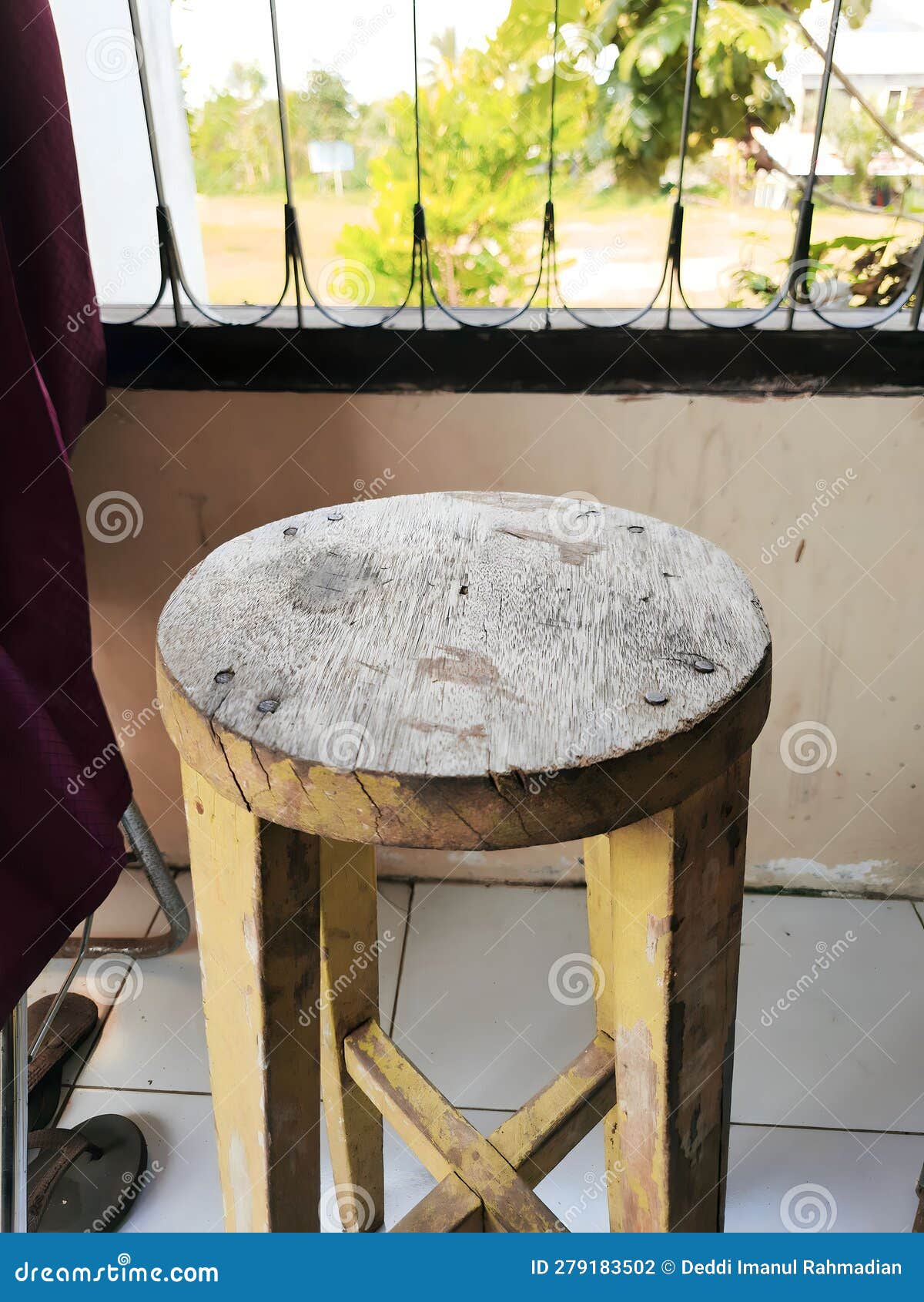 4 Legged Wooden Chair in the Kitchen Stock Photo - Image of kitchen ...