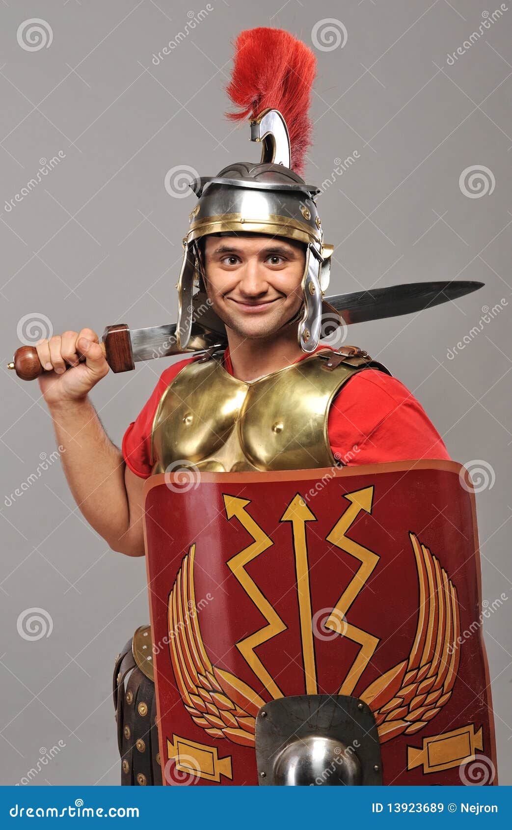 Legionary soldier stock image. Image of imperial, costume - 13923689