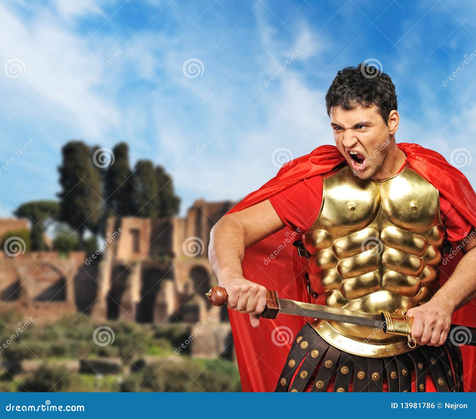 Legionary soldier stock photo. Image of gladius, armor - 13981786