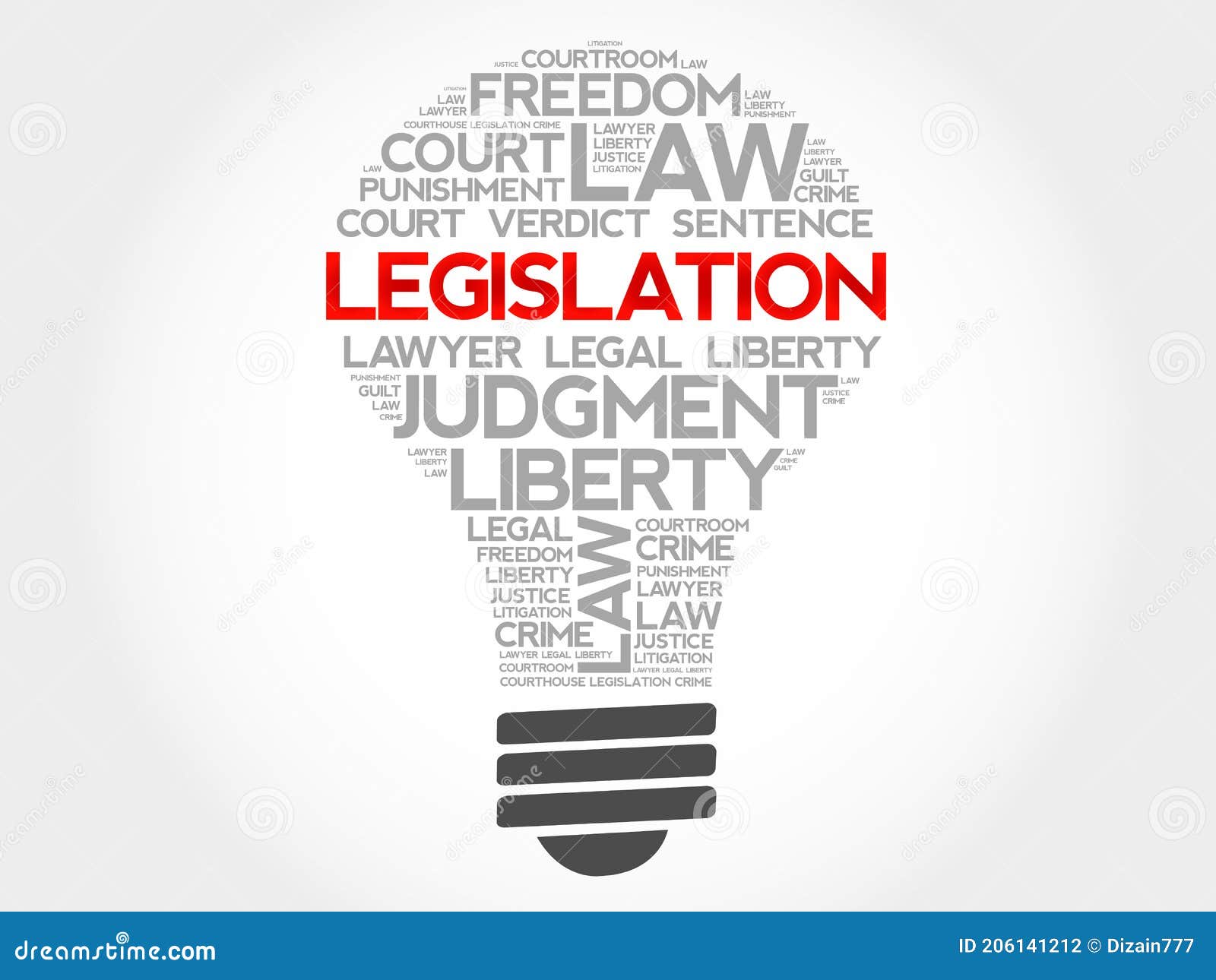 Legislation Bulb Word Cloud Stock Illustration - Illustration of idea ...