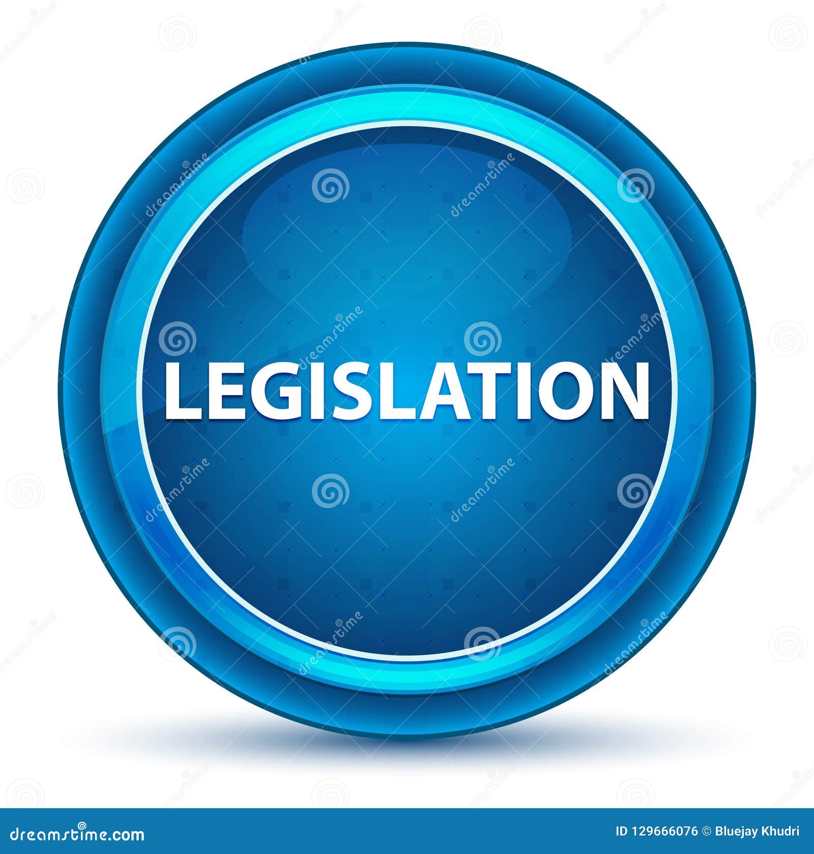 Legislation Eyeball Blue Round Button Stock Illustration - Illustration ...