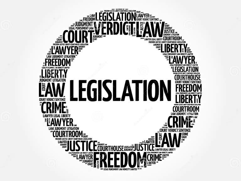 Legislation word cloud stock illustration. Illustration of counselor ...