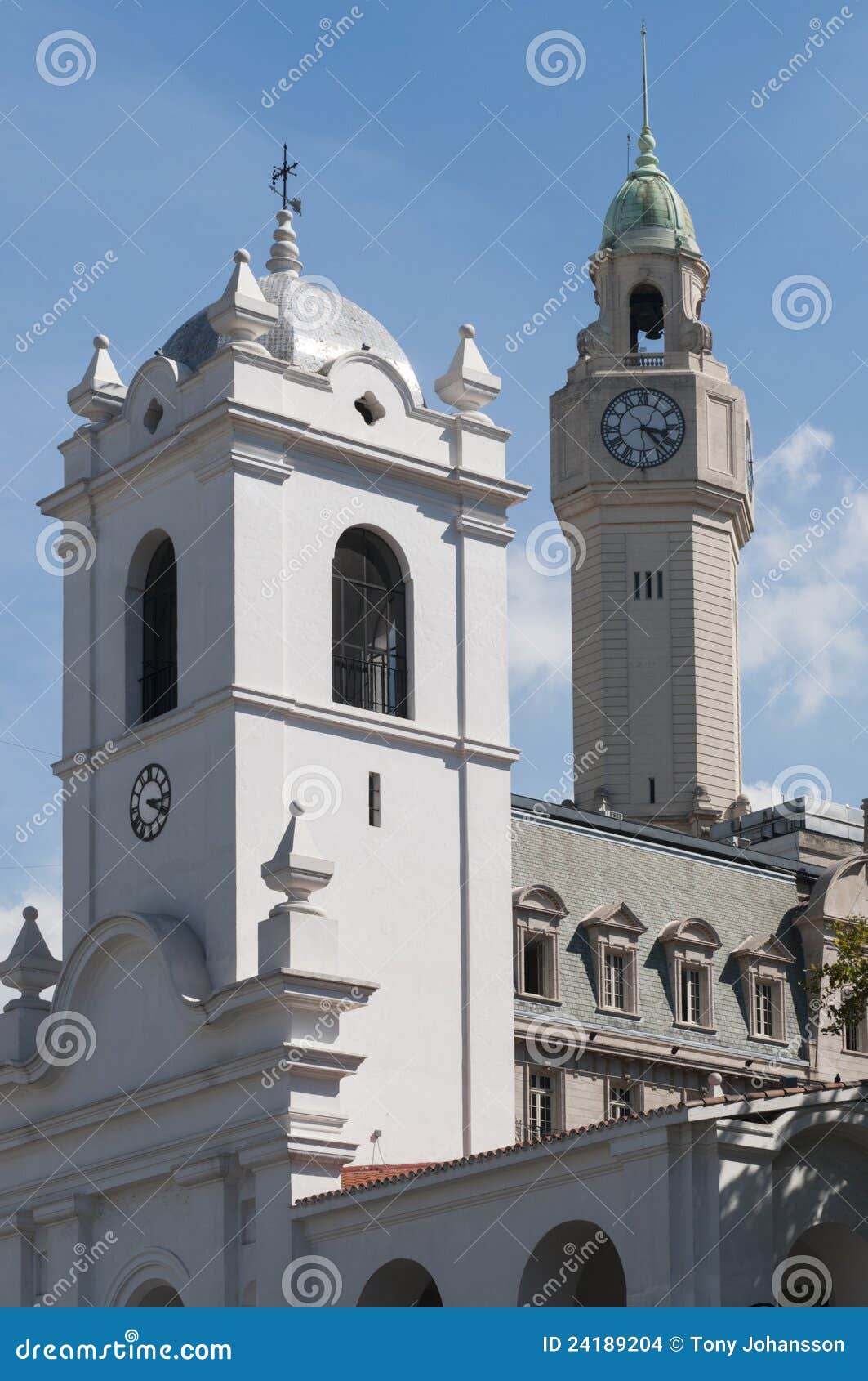 Legislative Palace and the Cabildo Stock Photo - Image of tower ...