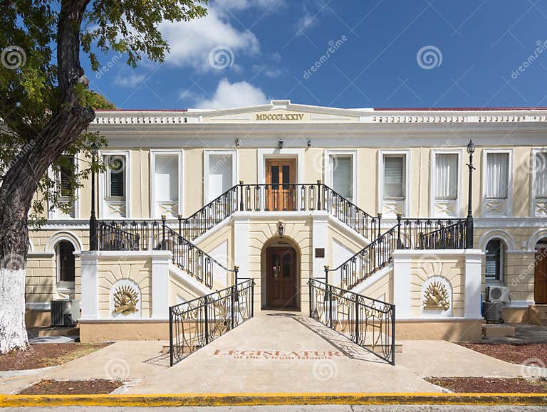 Legislature of US Virgin Islands Stock Image - Image of painted, stairs ...