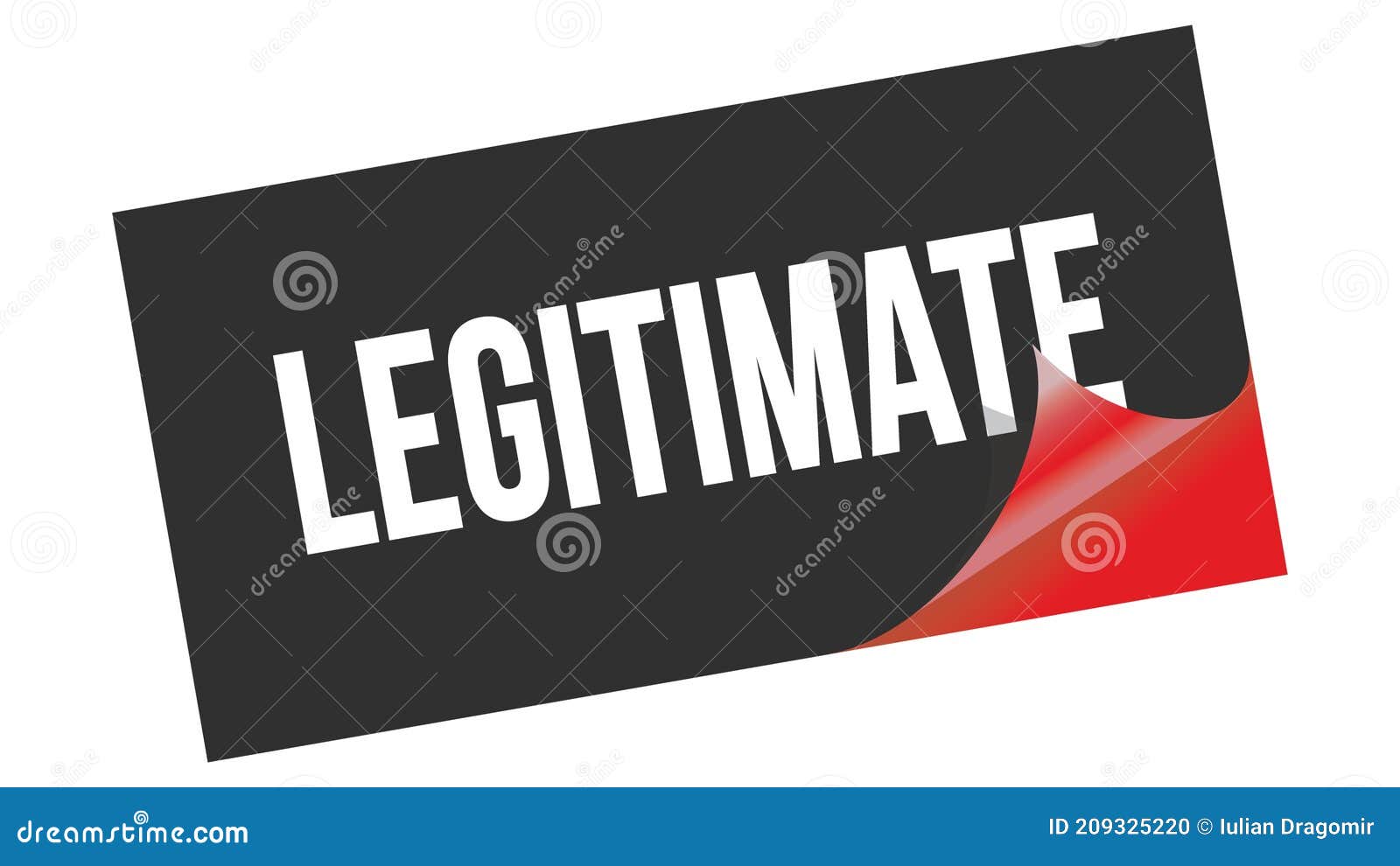 LEGITIMATE Text on Black Red Sticker Stamp Stock Illustration ...