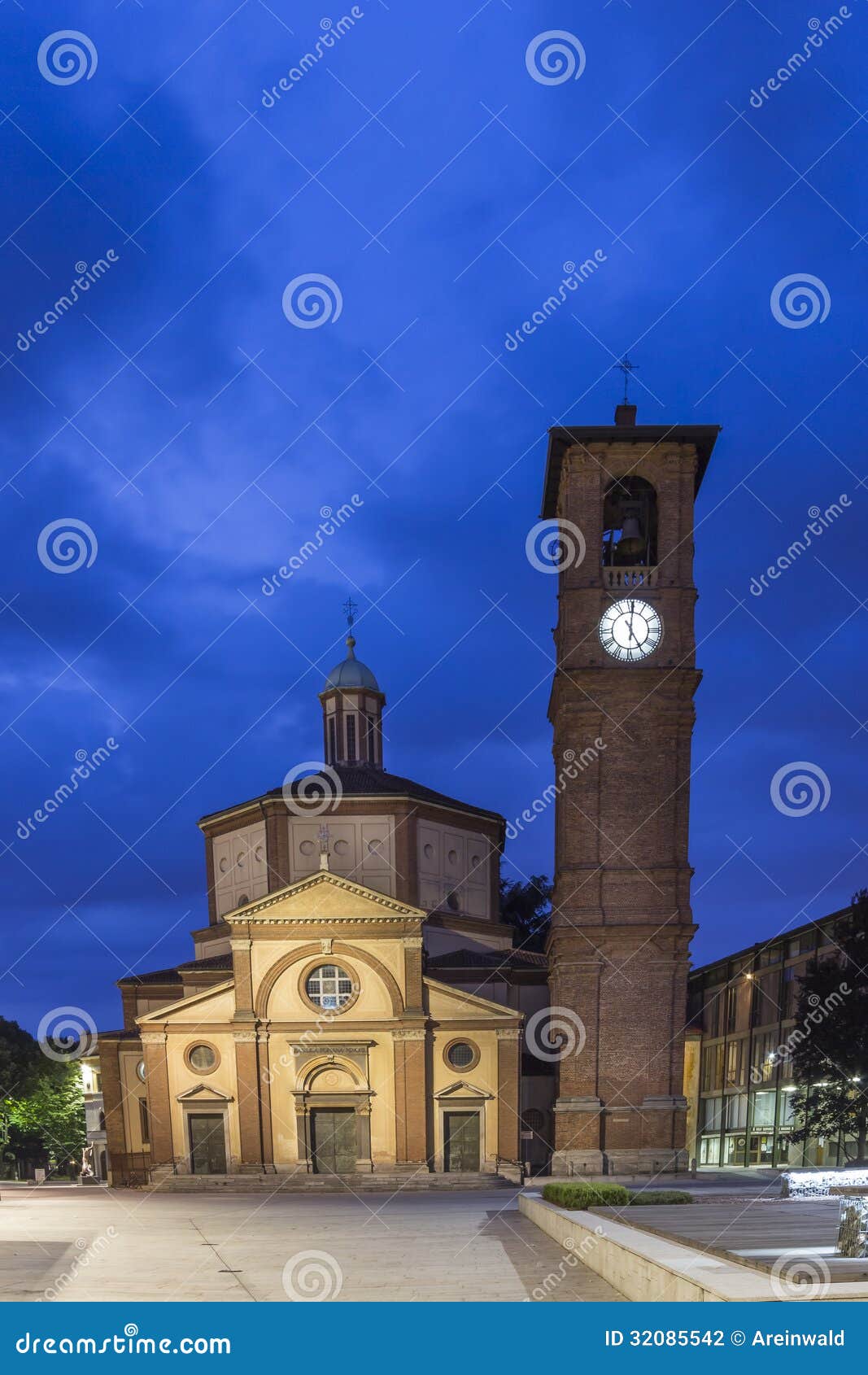 The Basilica Of San Magno Is The Main Church Of Legnano Stock ...