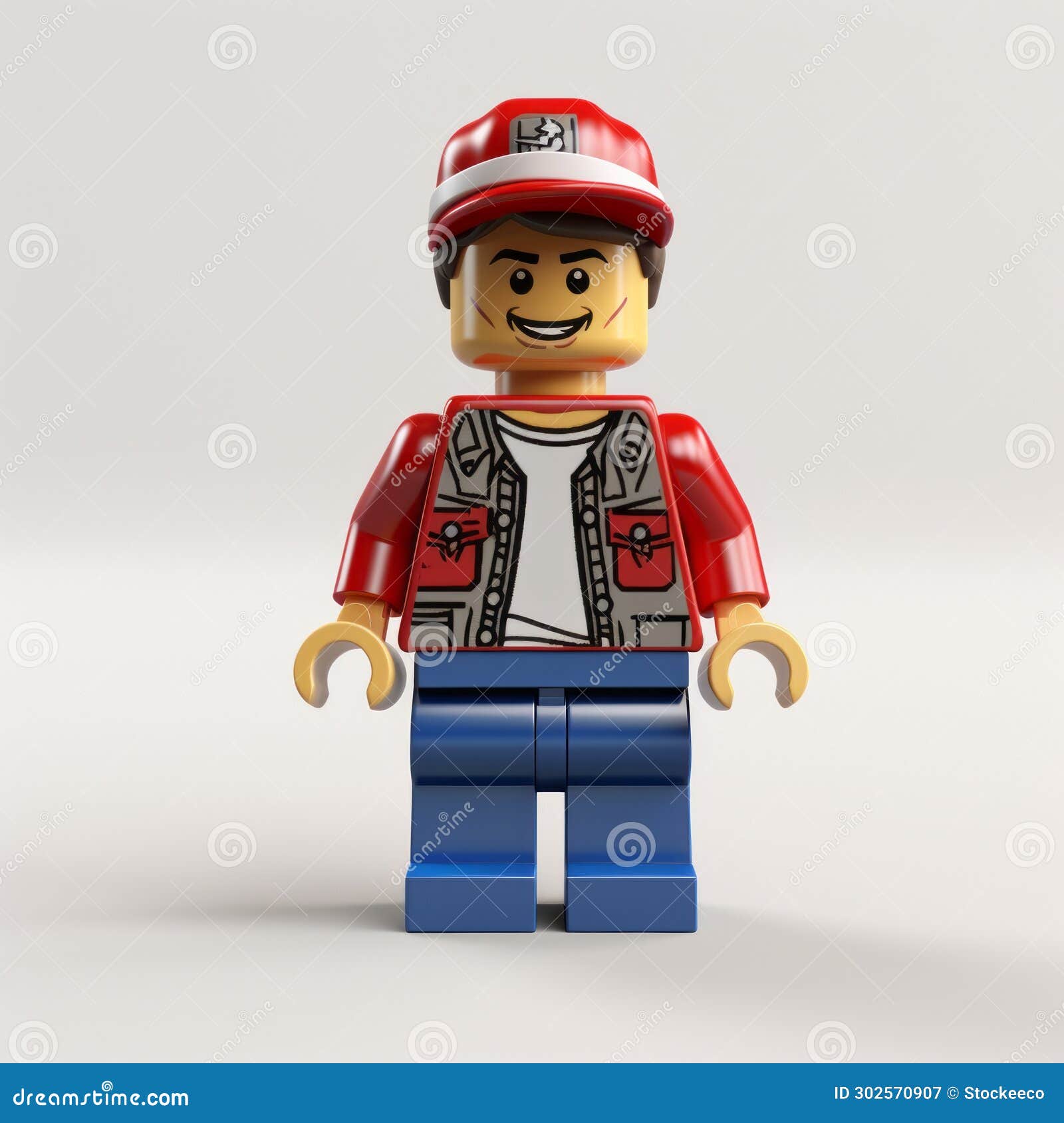Lego 3d Printed Red Hat, Cap, Jogging Pants, and Jacket Collection ...