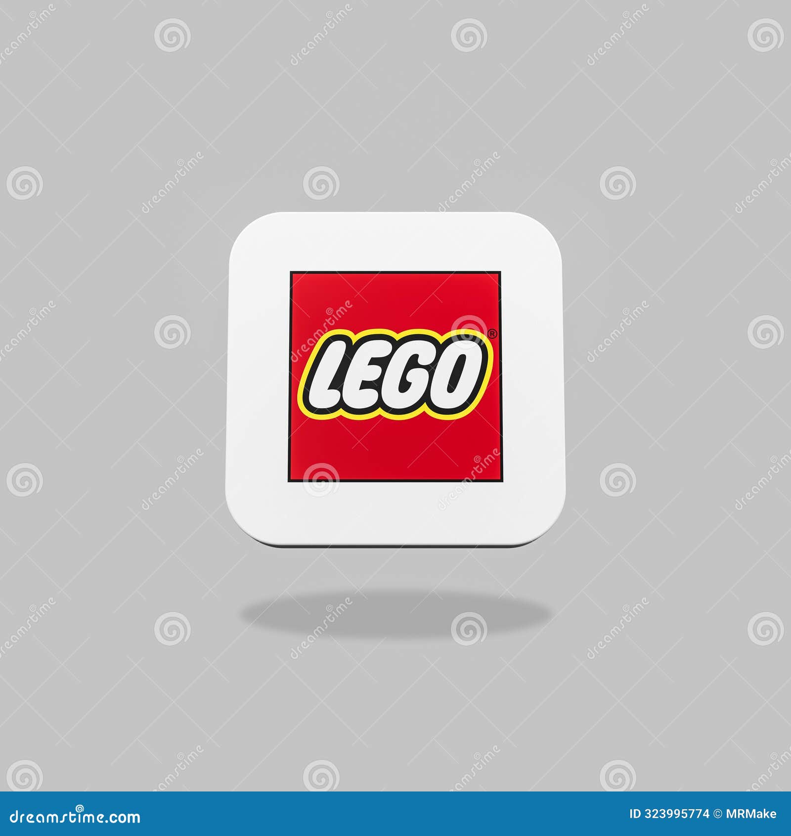 Lego App Icon on Flat Gray Background Editorial Stock Image ...
