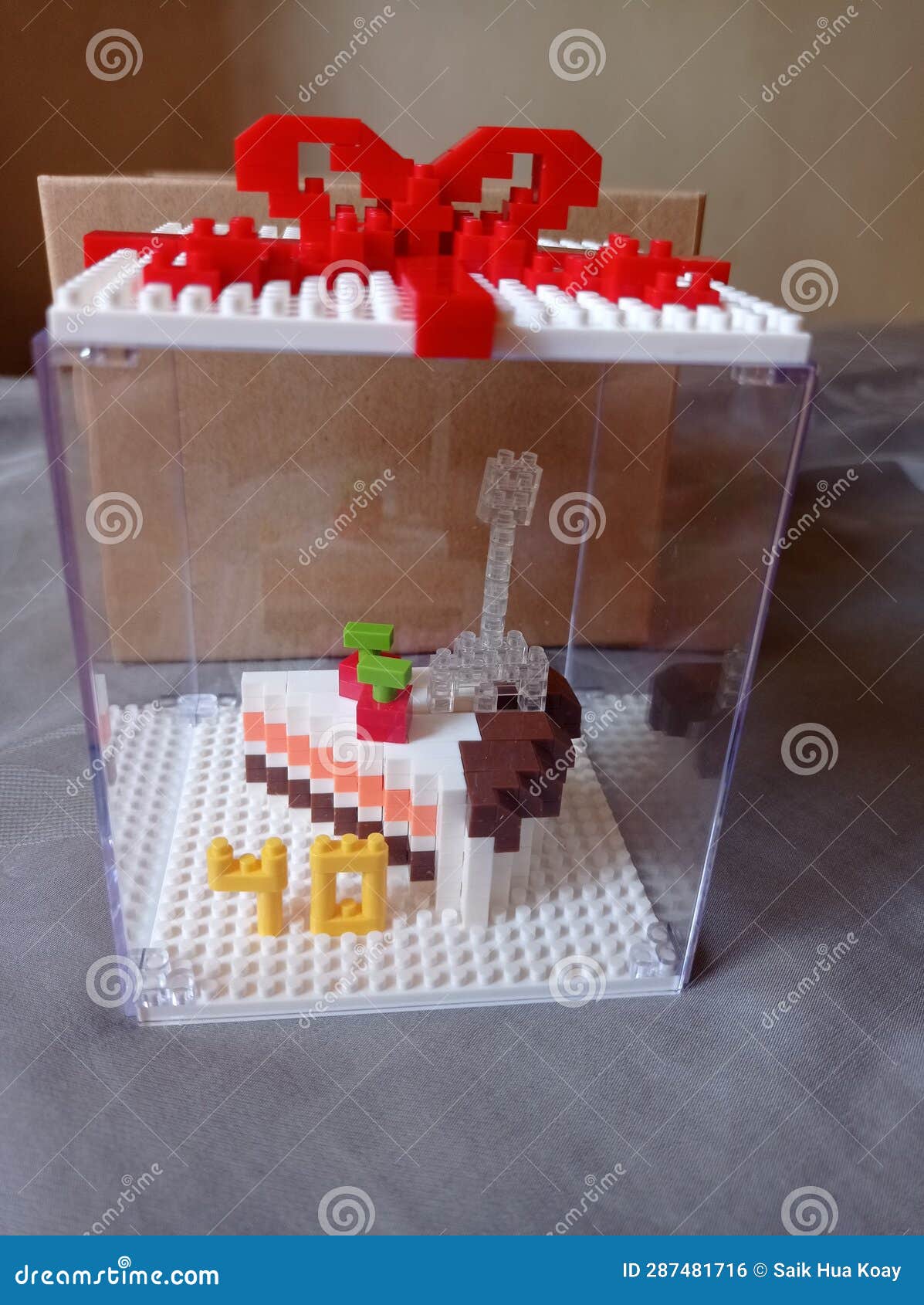 Lego Art Piece Birthday Cake with Number 40 Editorial Photo - Image of ...