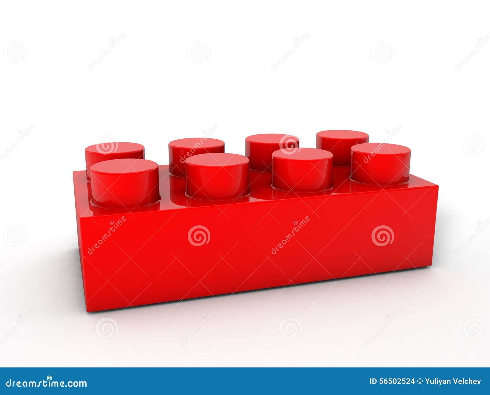 Lego block red stock illustration. Illustration of block - 56502524