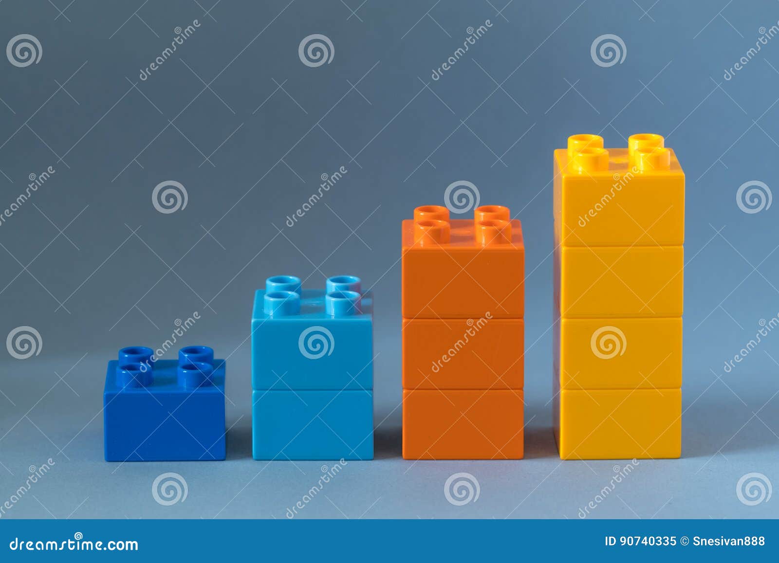 Lego Chart On Blue Background. Royalty-Free Stock Photography ...