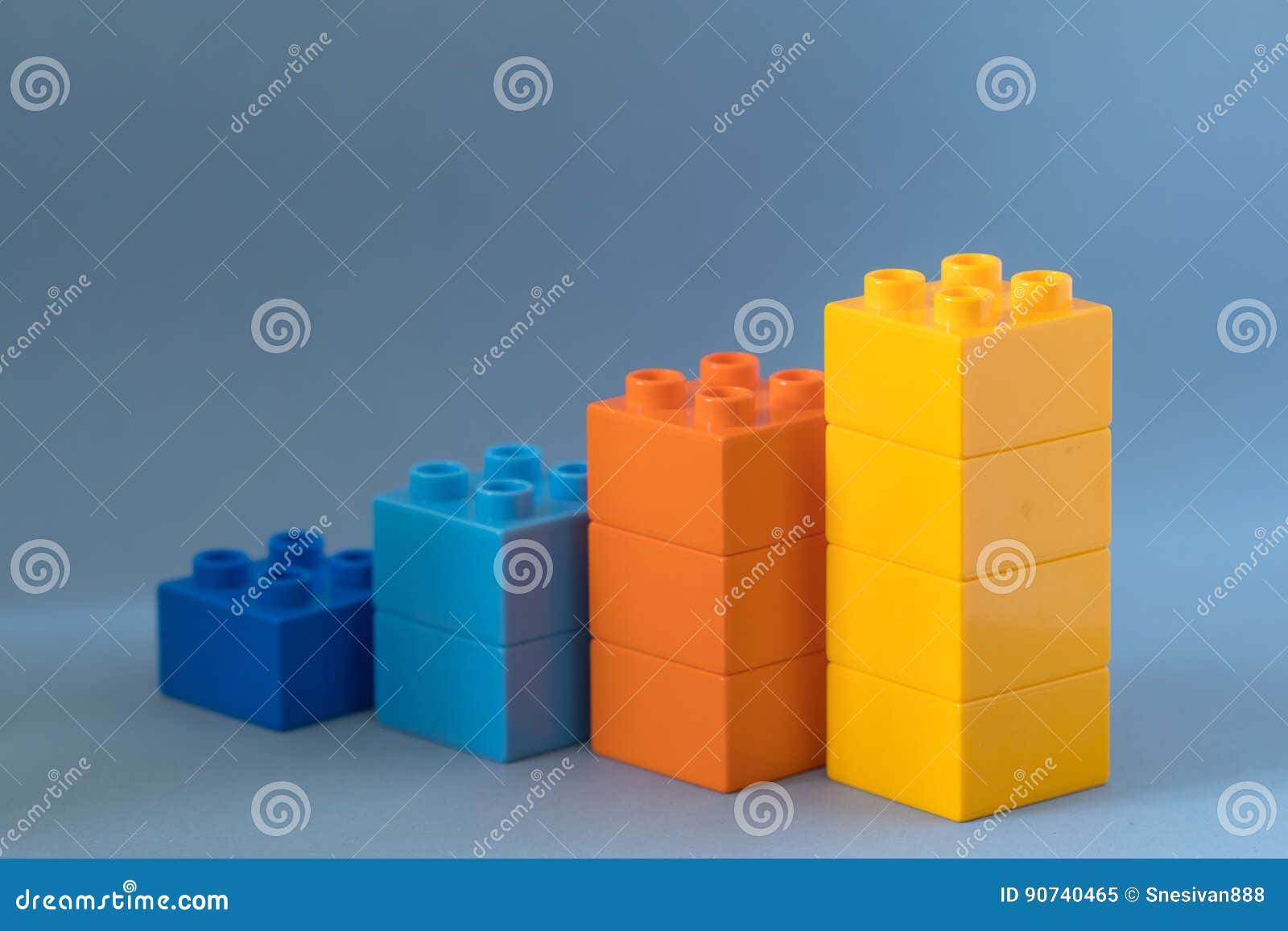 Lego Chart On Blue Background. Royalty-Free Stock Photography ...