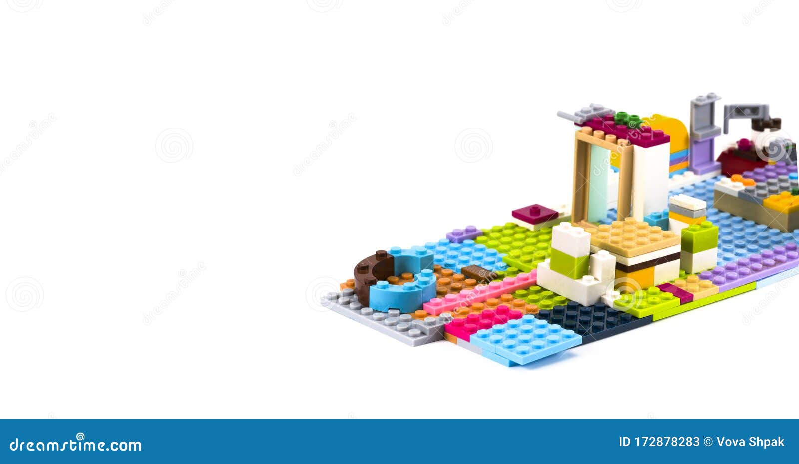 Lego Constructor on a White Background Stock Image - Image of ...