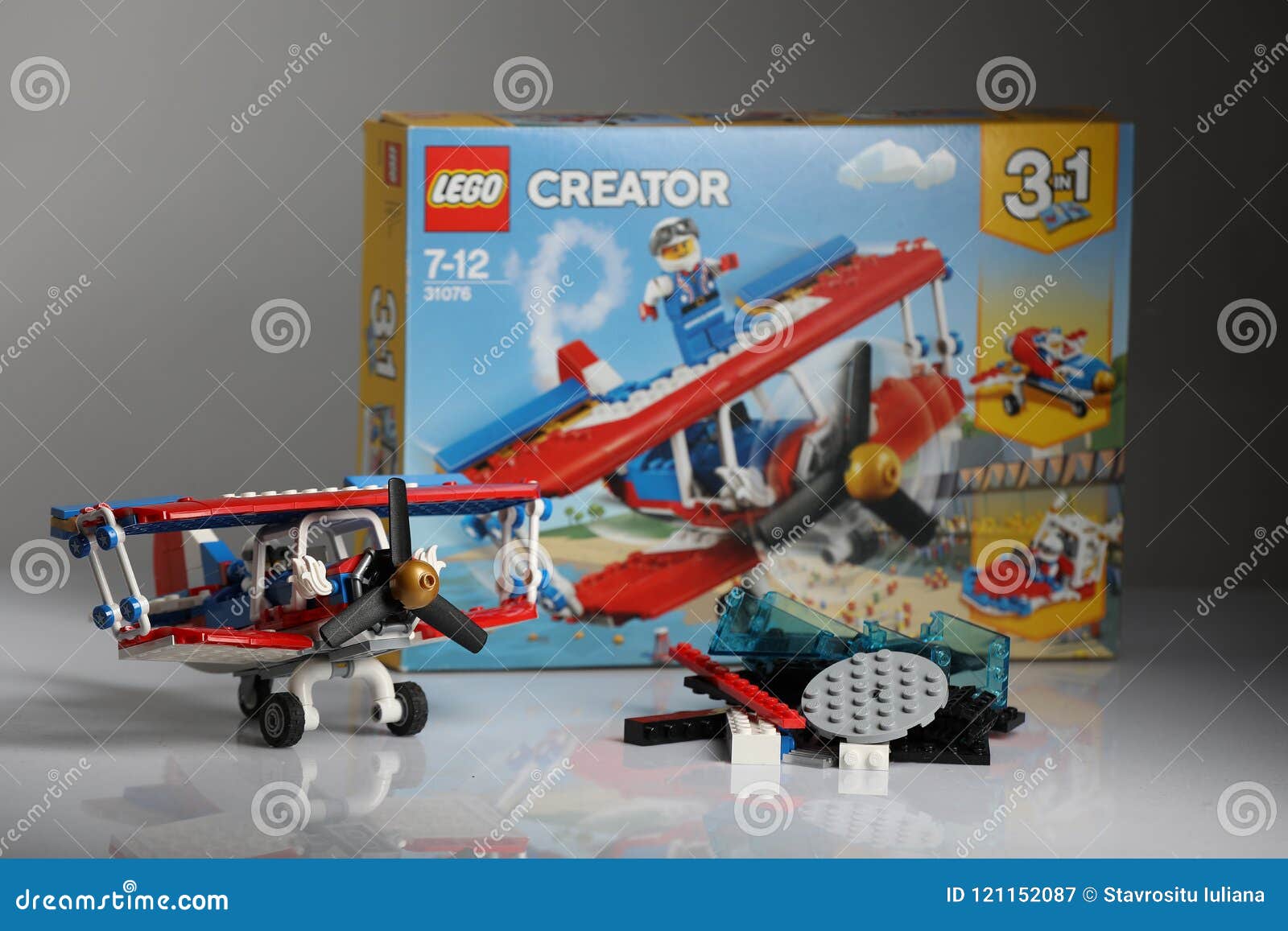 Lego Creator Plane, Box Unpacking Editorial Photography - Image of ...