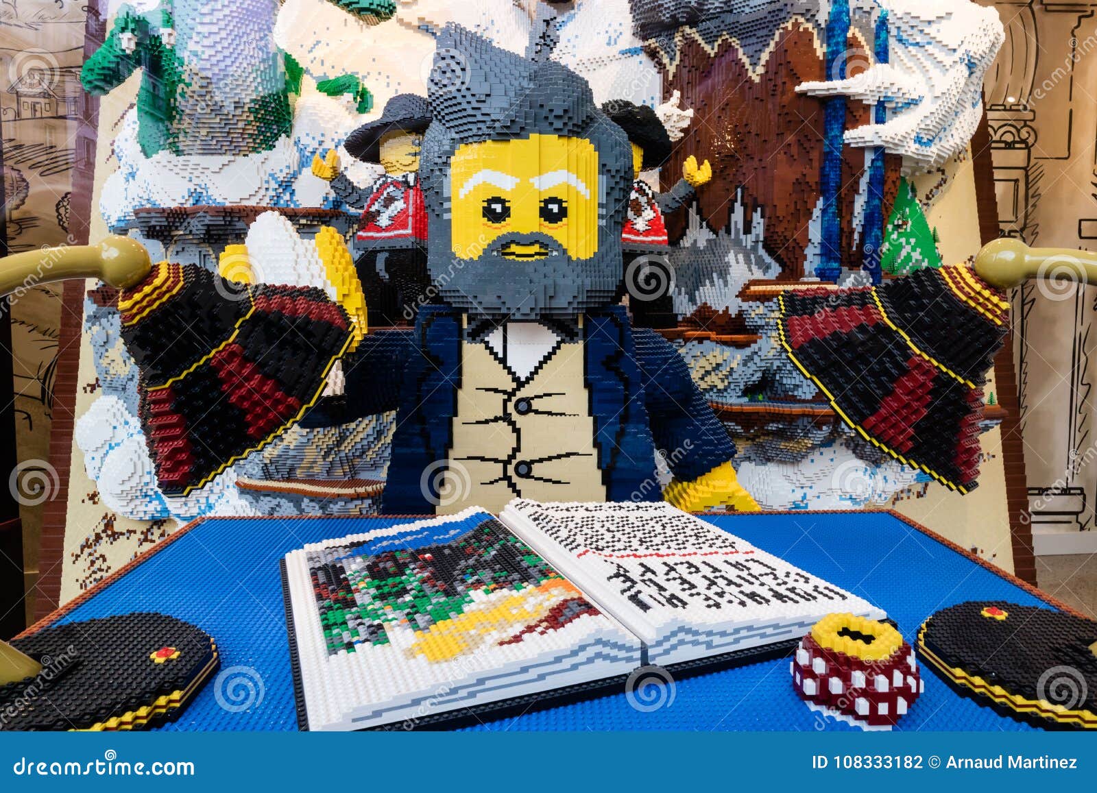 LEGO Exhibition, Replicas Of Famous Paintings Editorial Photo ...