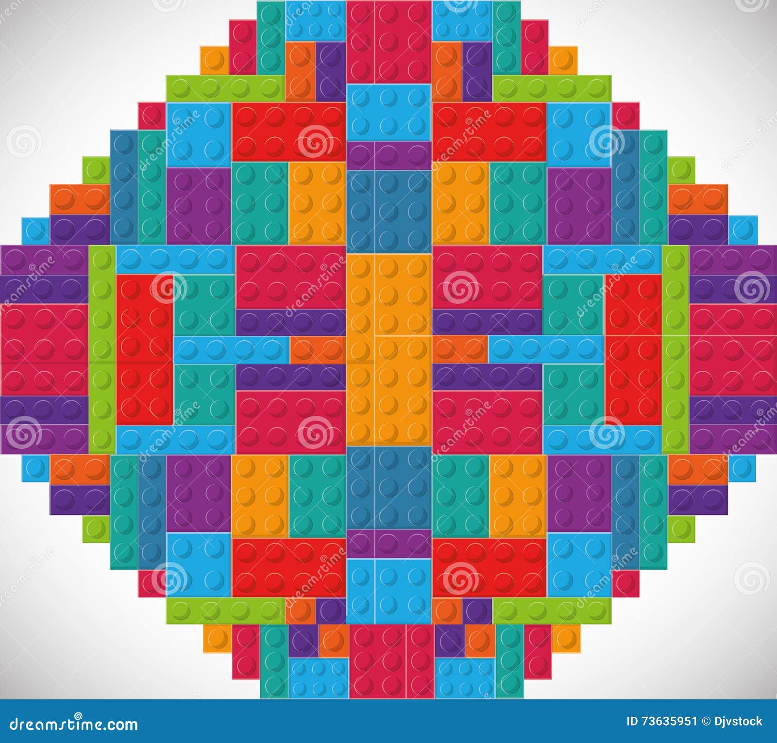 Lego Icon. Abstract Figure. Vector Graphic Stock Vector - Illustration ...