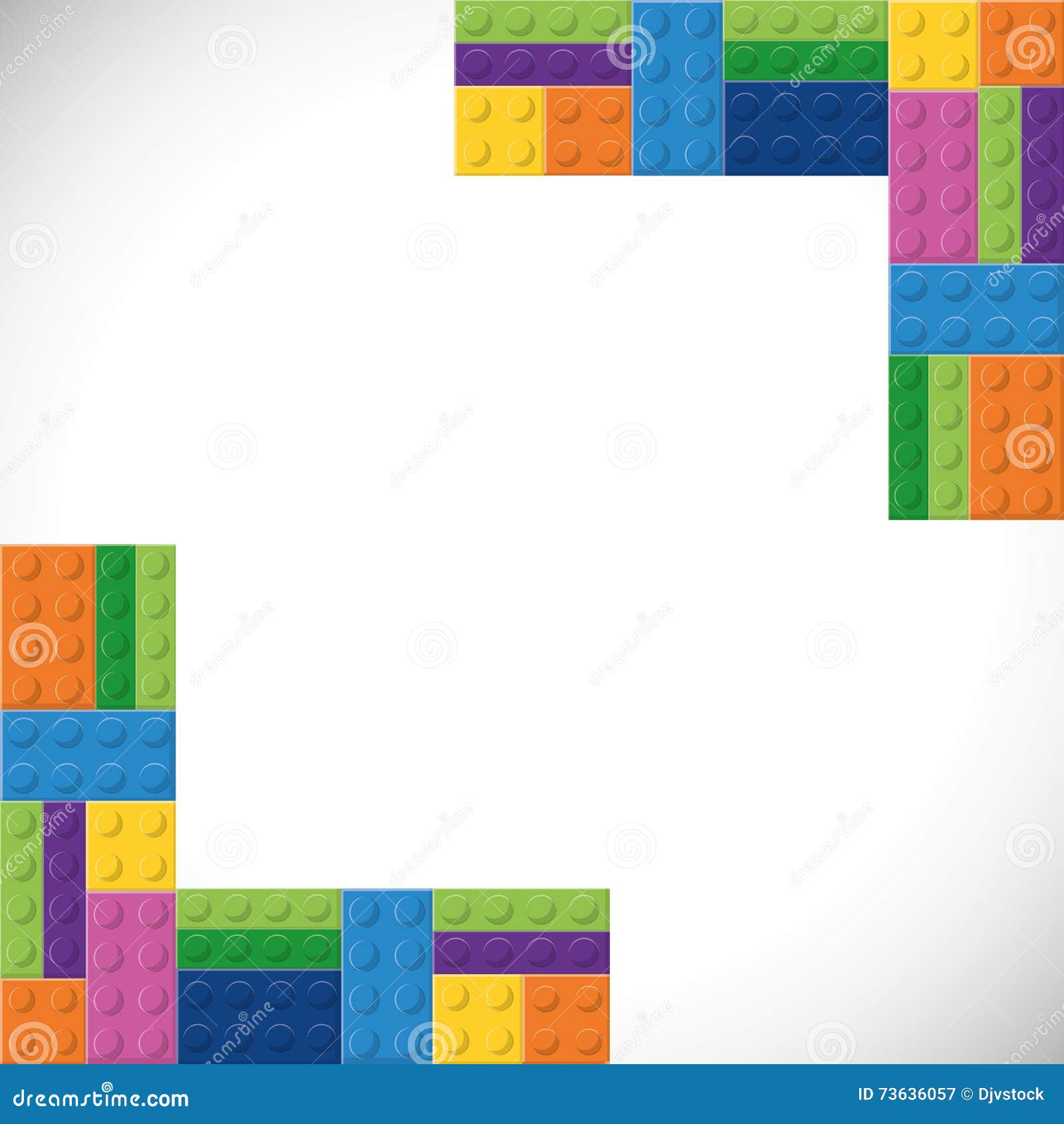 Lego Icon. Abstract Frame Figure. Vector Graphic Stock Vector ...