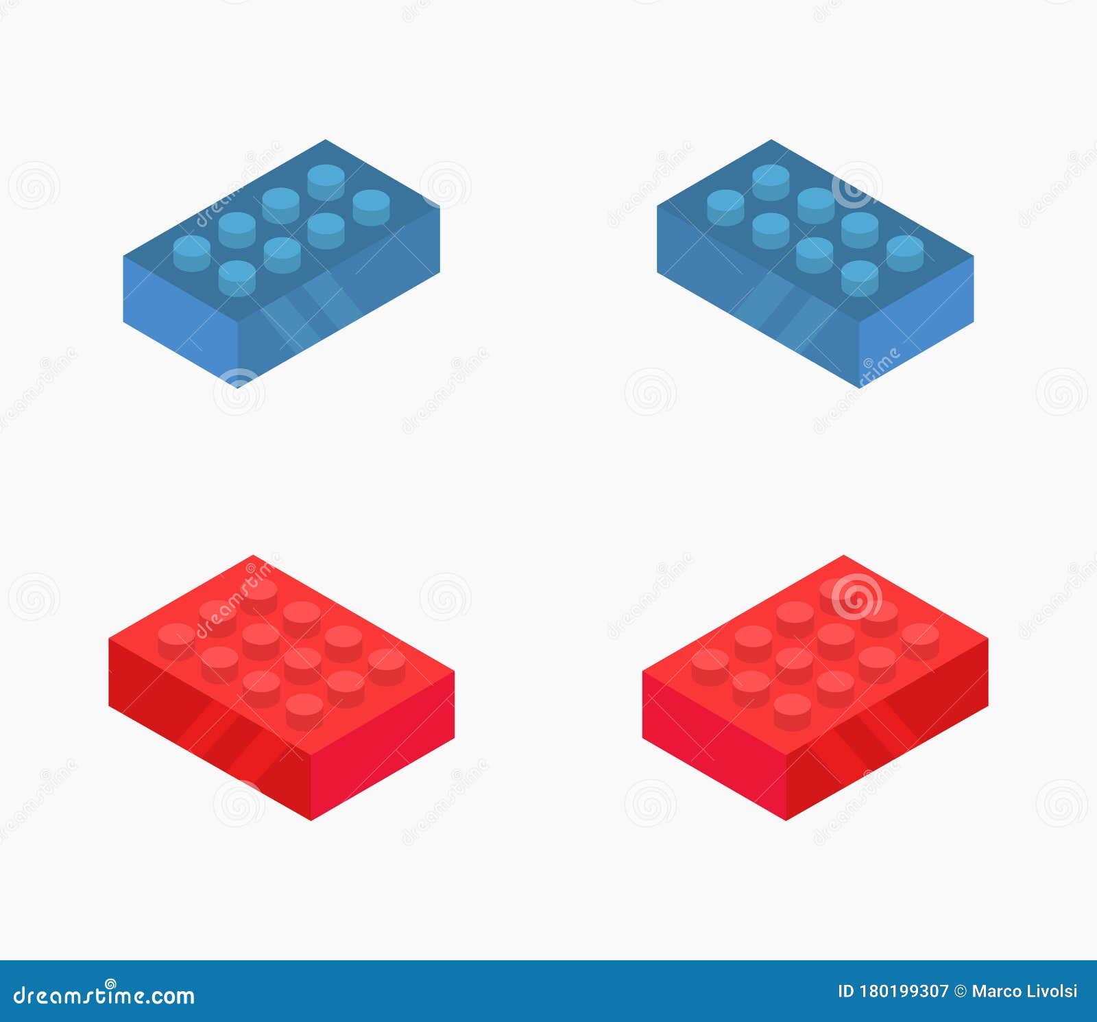 Lego Icon. Abstract Frame Figure. Vector Graphic | CartoonDealer.com ...
