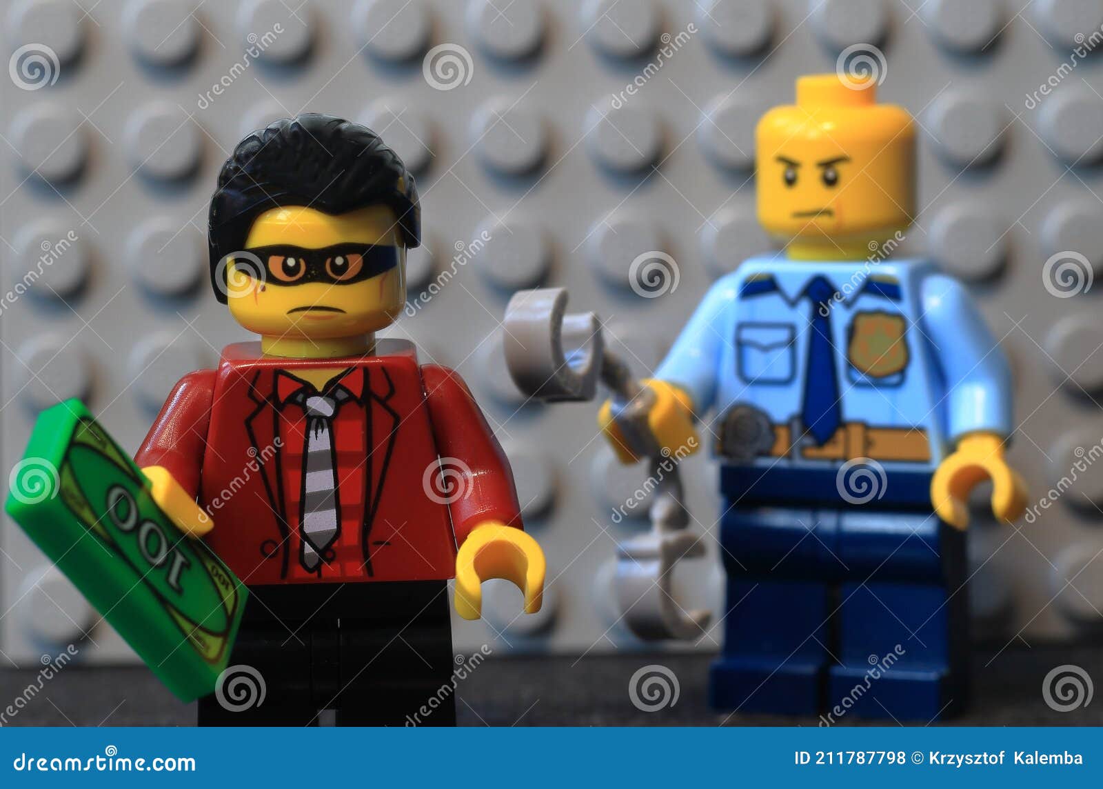 Lego Thief Figurine With Angry Emotion. Editorial Image | CartoonDealer ...