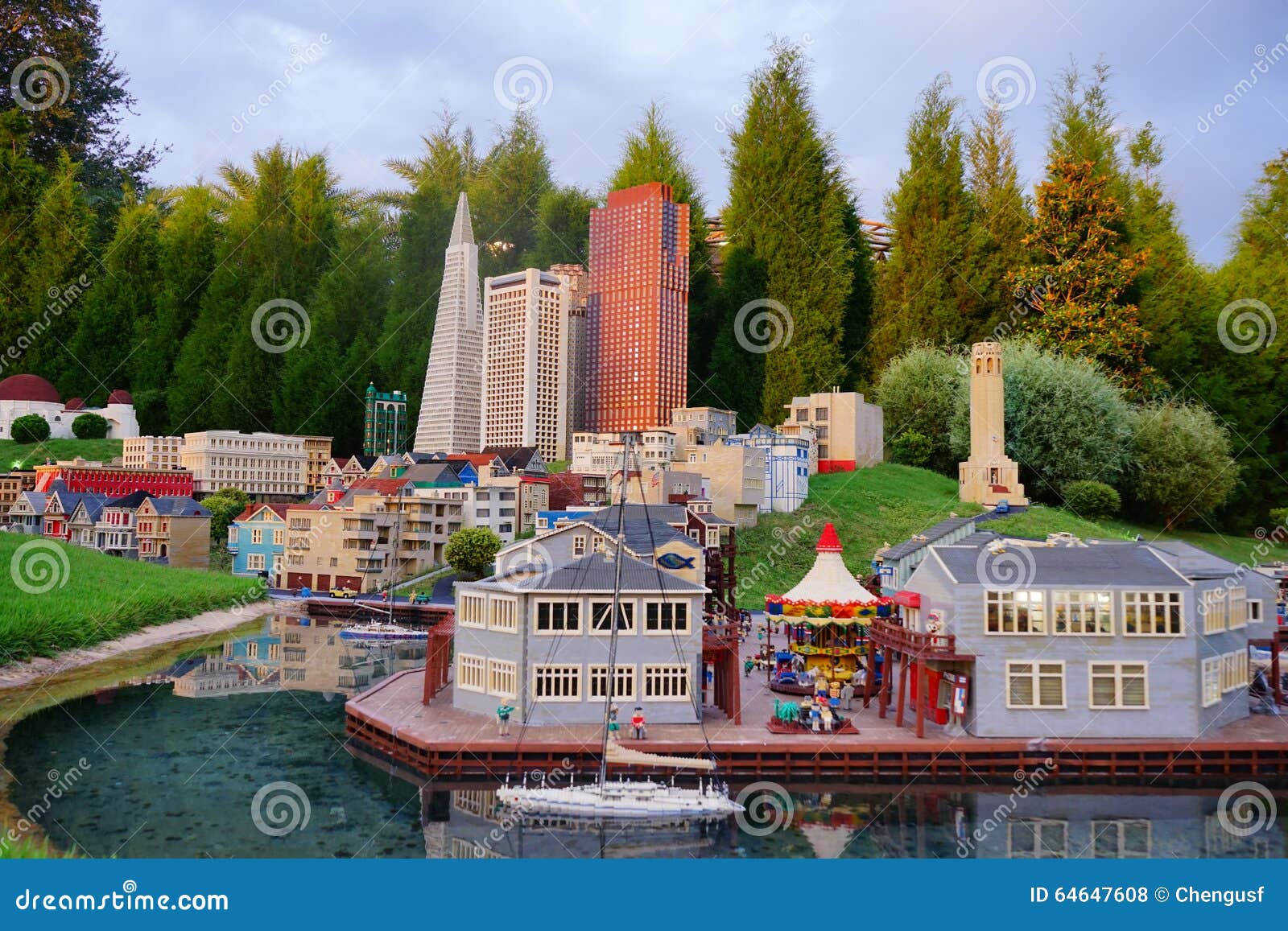 Lego mini building editorial stock photo. Image of attraction - 64647608