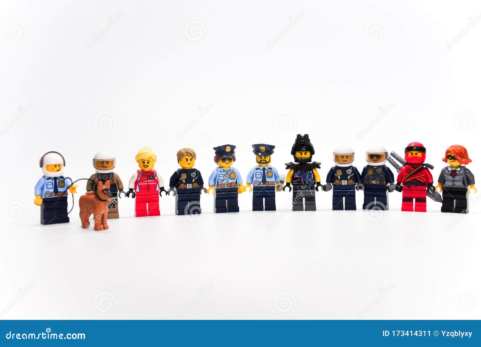 Lego mini figures editorial photo. Image of background - 173414311