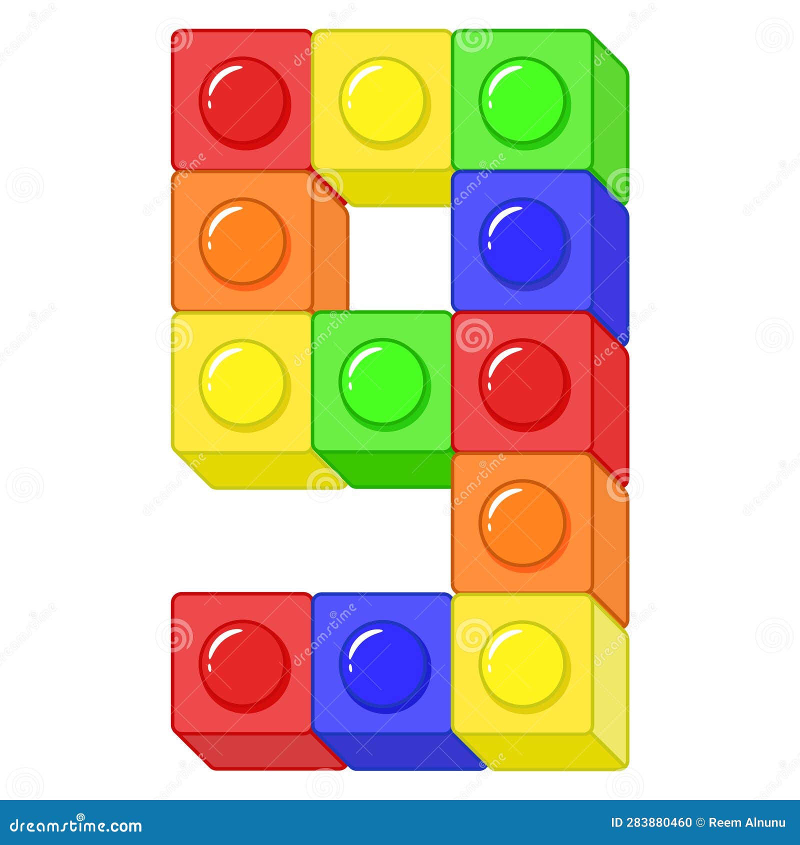 Number 9 Lego Bricks Stock Illustrations – 2 Number 9 Lego Bricks Stock ...
