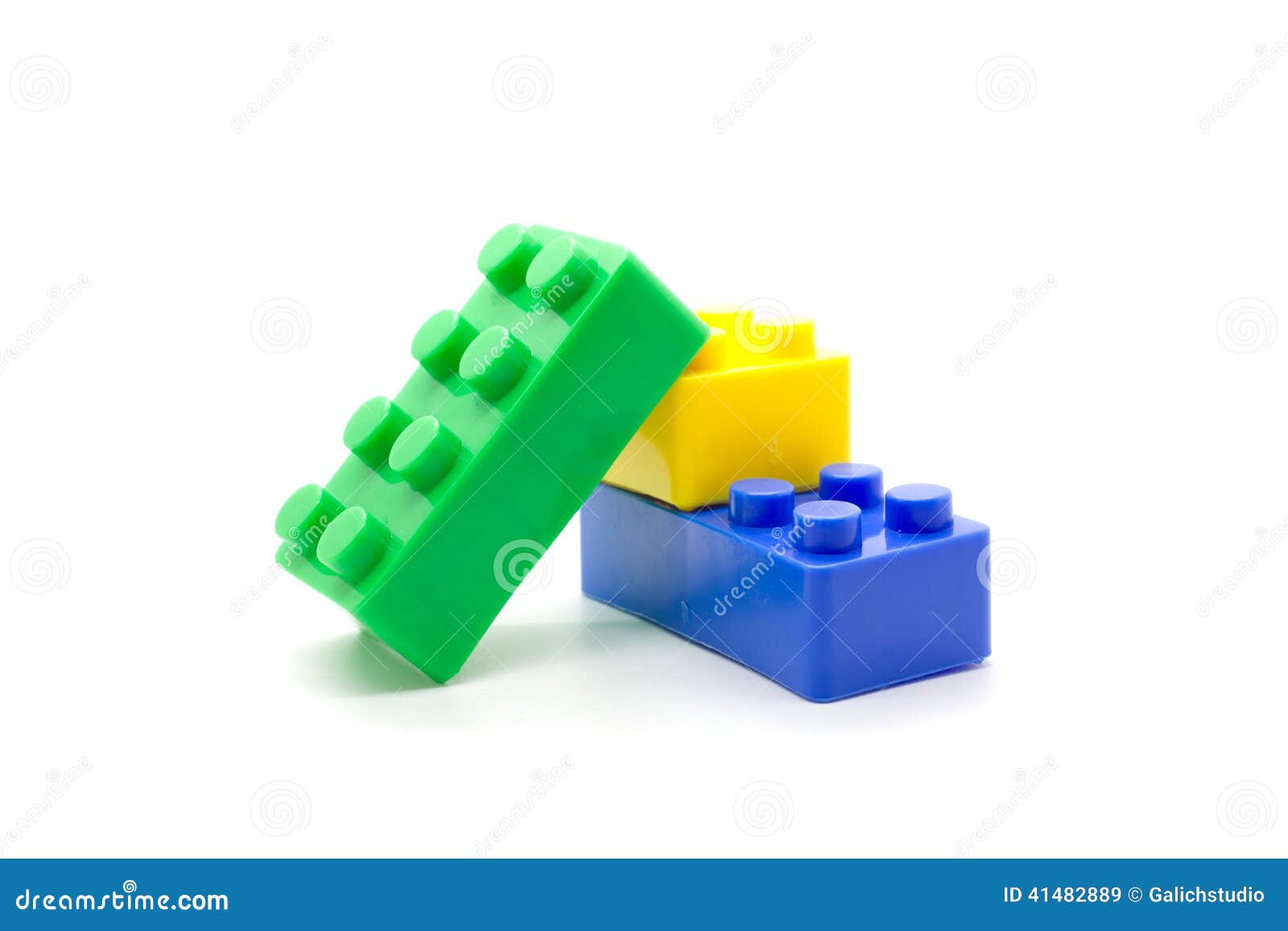 Lego Plastic Building Blocks on White Background Stock Image - Image of ...