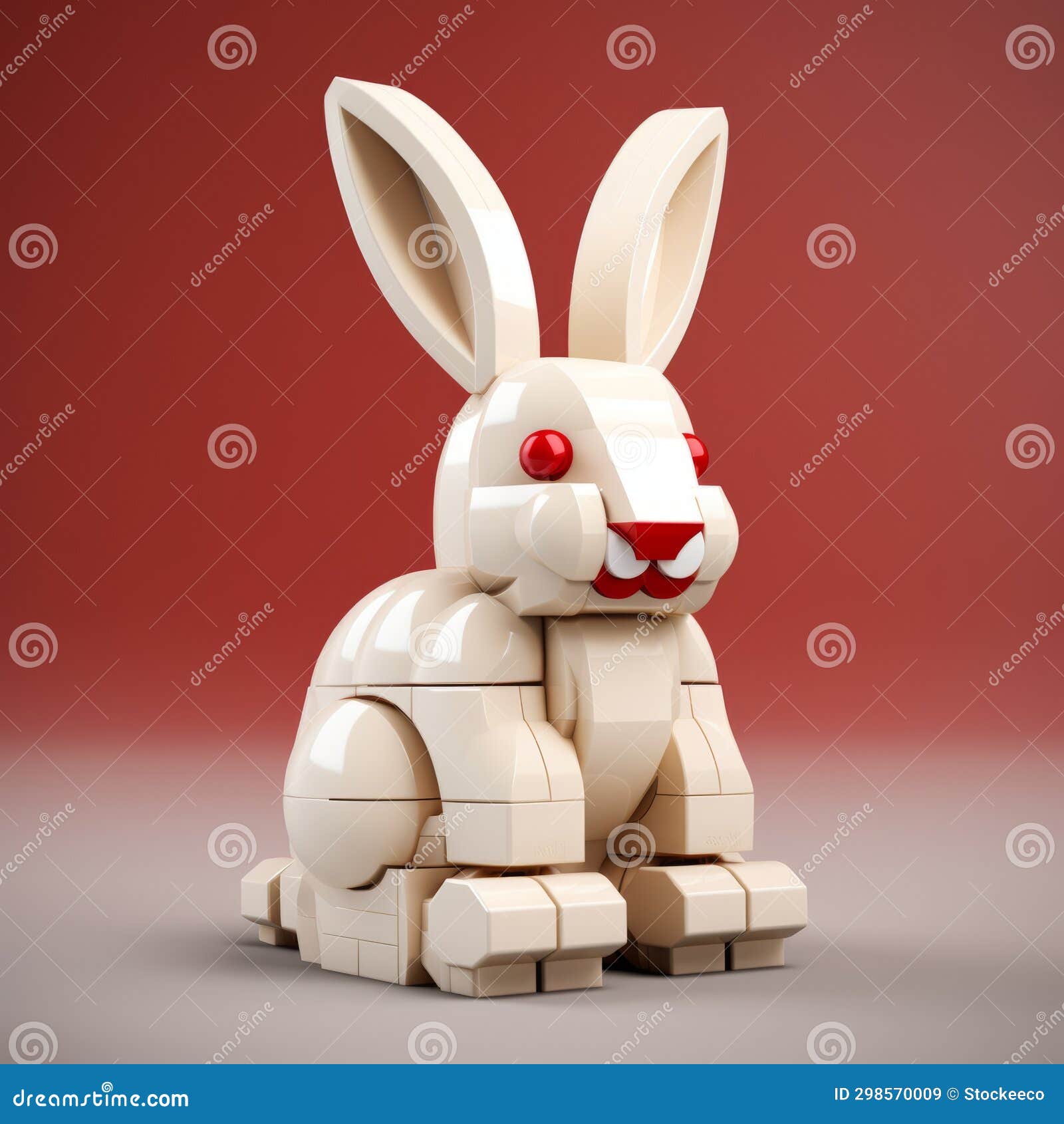 Digital Constructivism: Lego Rabbit with Vray Tracing and Monochromatic ...
