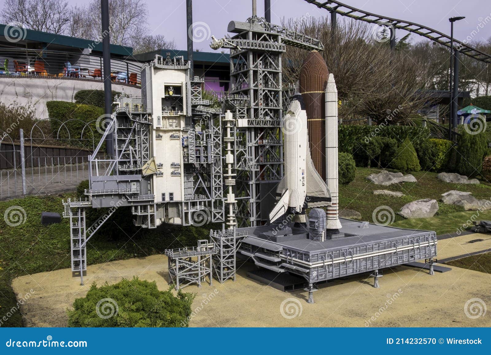 A Lego Space Shuttle on the Launch Pad Editorial Image - Image of ...
