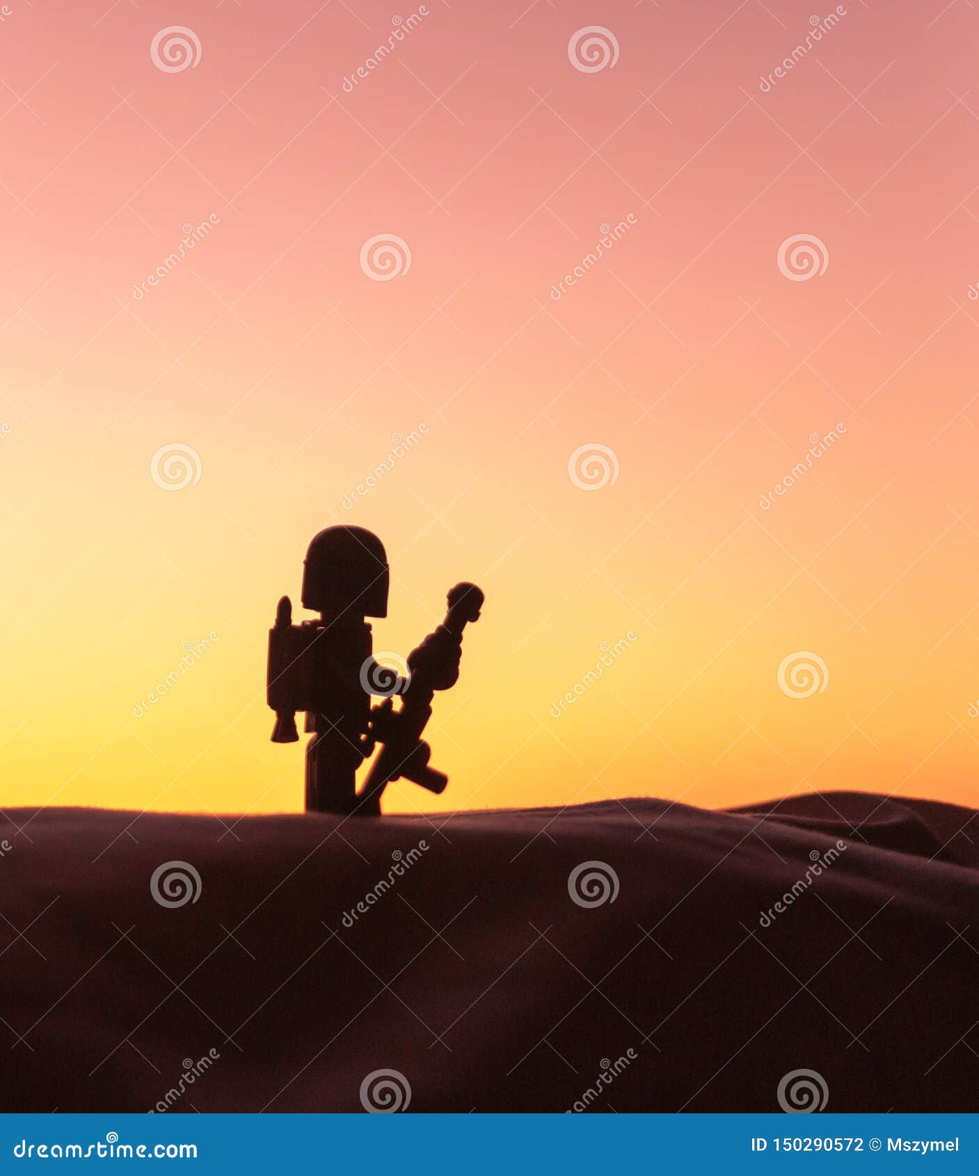 Lego Star Wars Minifigure Bounty Hunter Silhouette Editorial ...