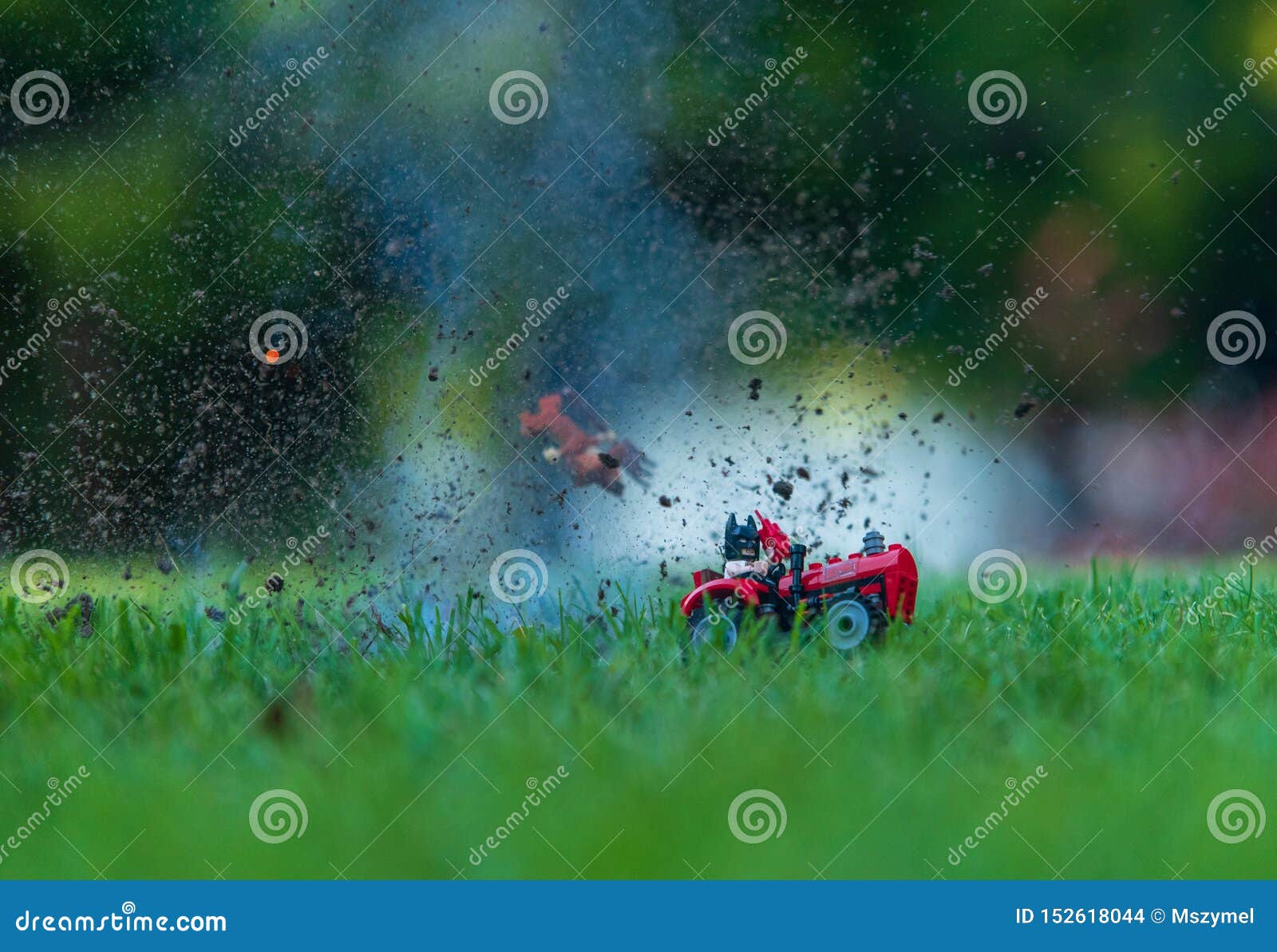 Lego Super Hero Batman on the Tractor Editorial Stock Image - Image of ...