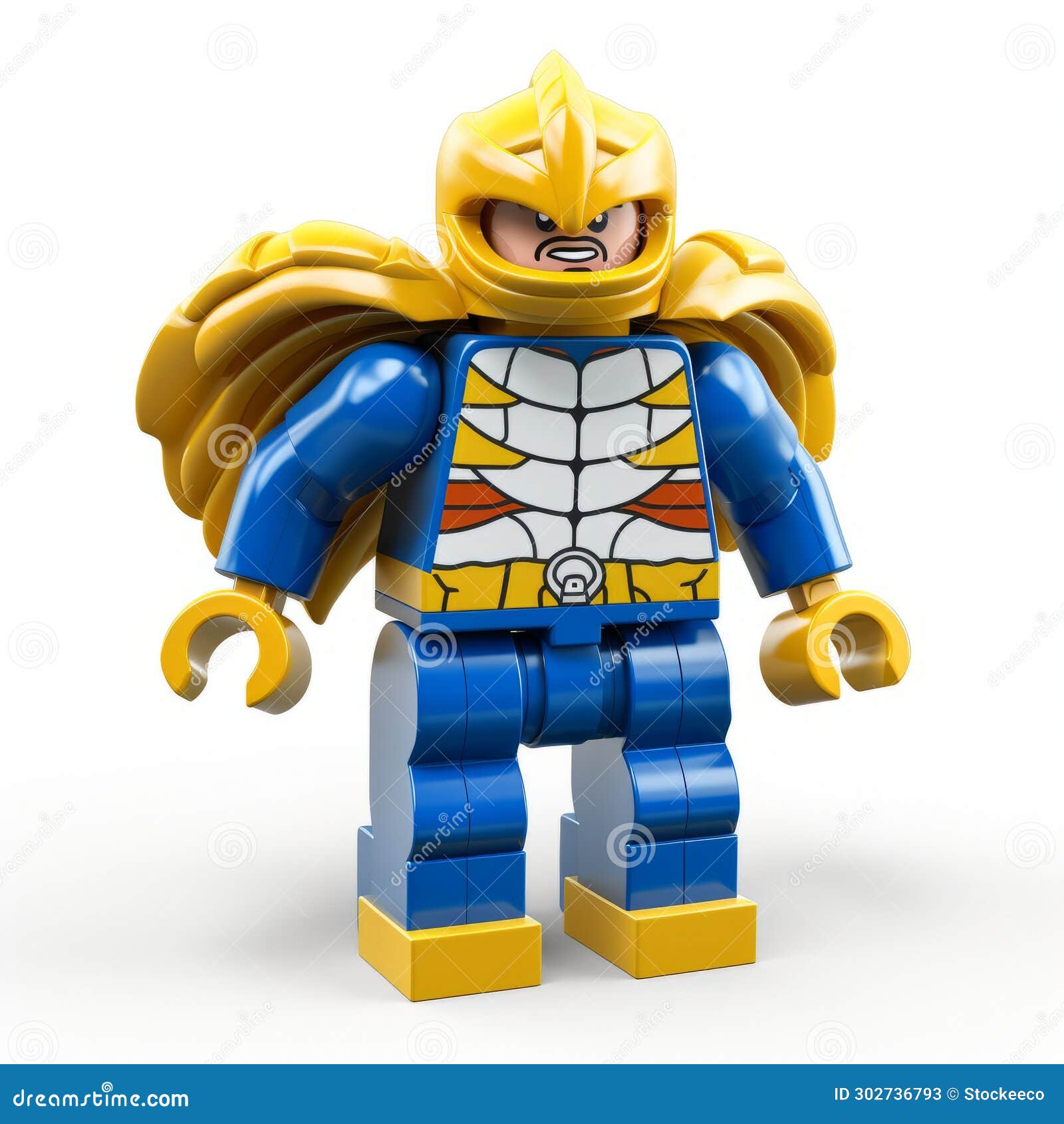 Lego Superhero: Comic Book Style Action Figure with Wings Stock ...